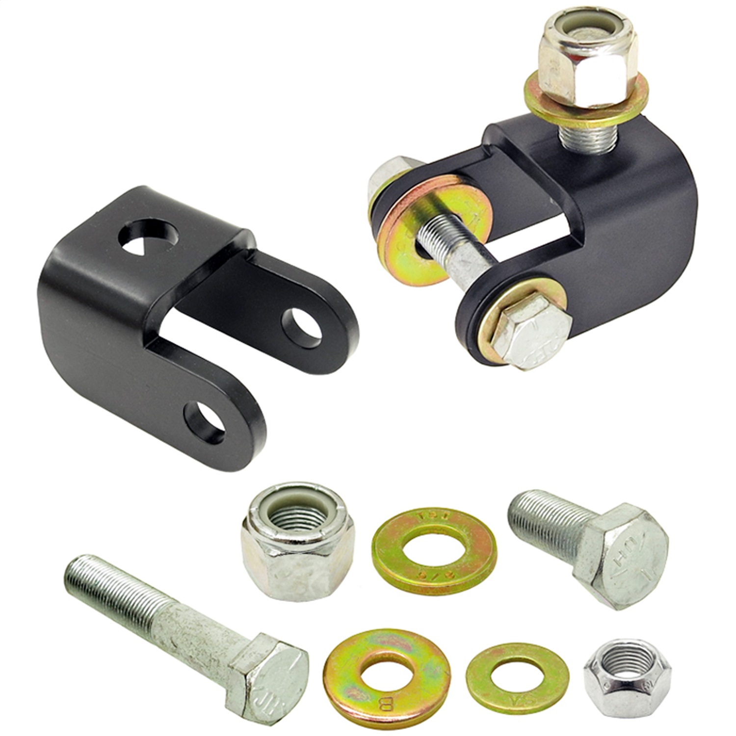 RockJock JK Shock Mount Relocation Kit Front Upper w/ Hardware Pair ...