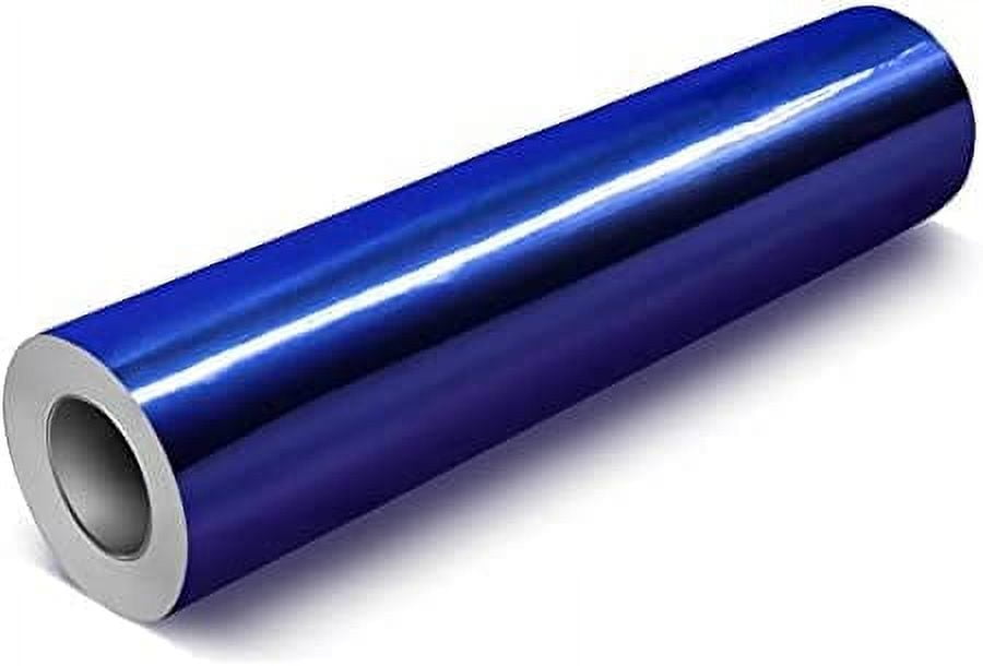 RockRose 1FT x 5FT Electroplated Vinyl Wrap Brushed Chrome Blue ...