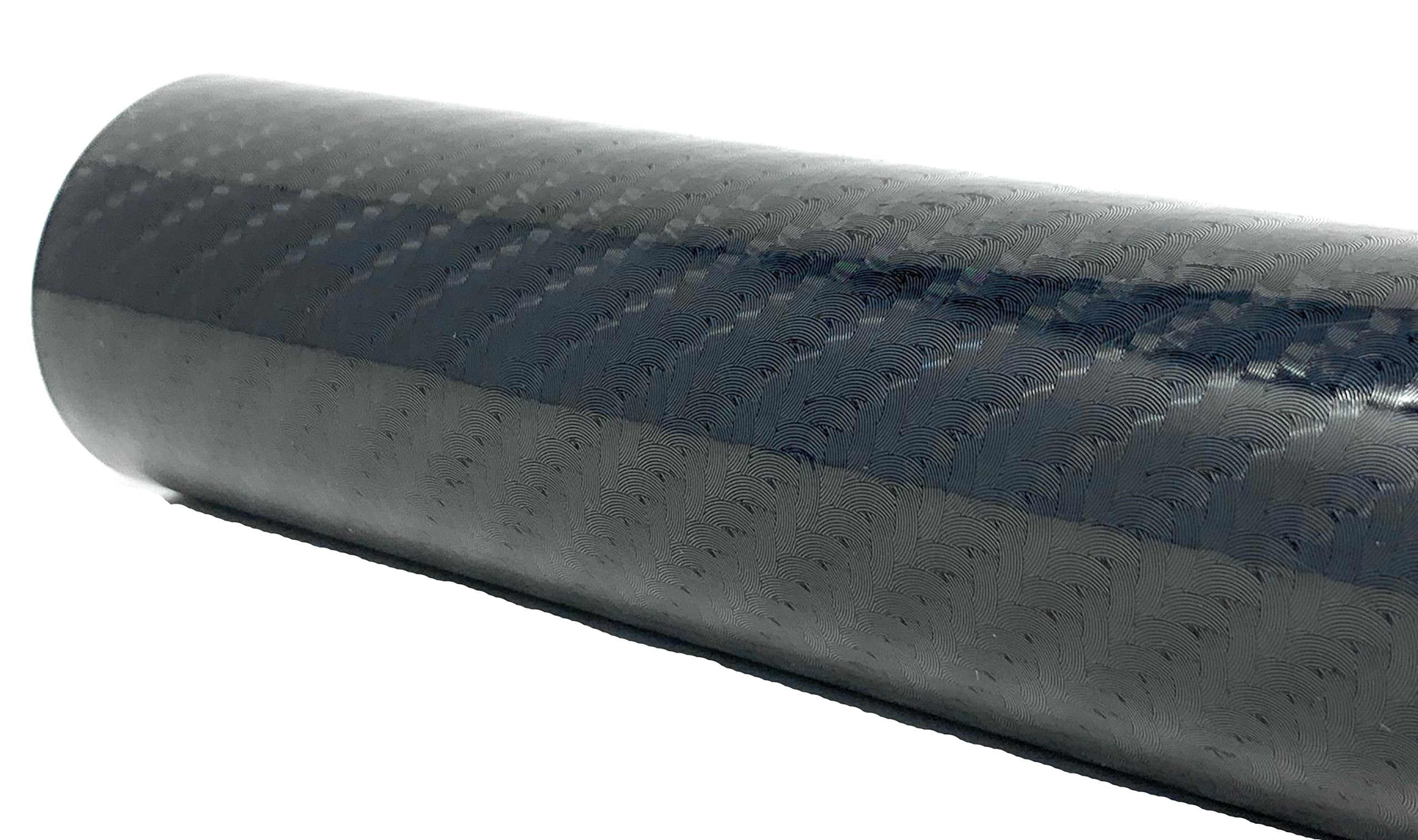 Rockrose 7d Glossy Black Carbon Fiber Vinyl Wrap, Anti Wrinkle, Air ...