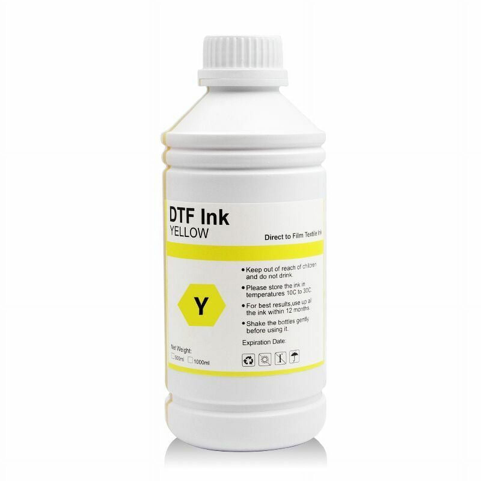 RockRose DTF Transfer Ink 1000 ML Smooth Long-Lasting Yellow - Walmart.com