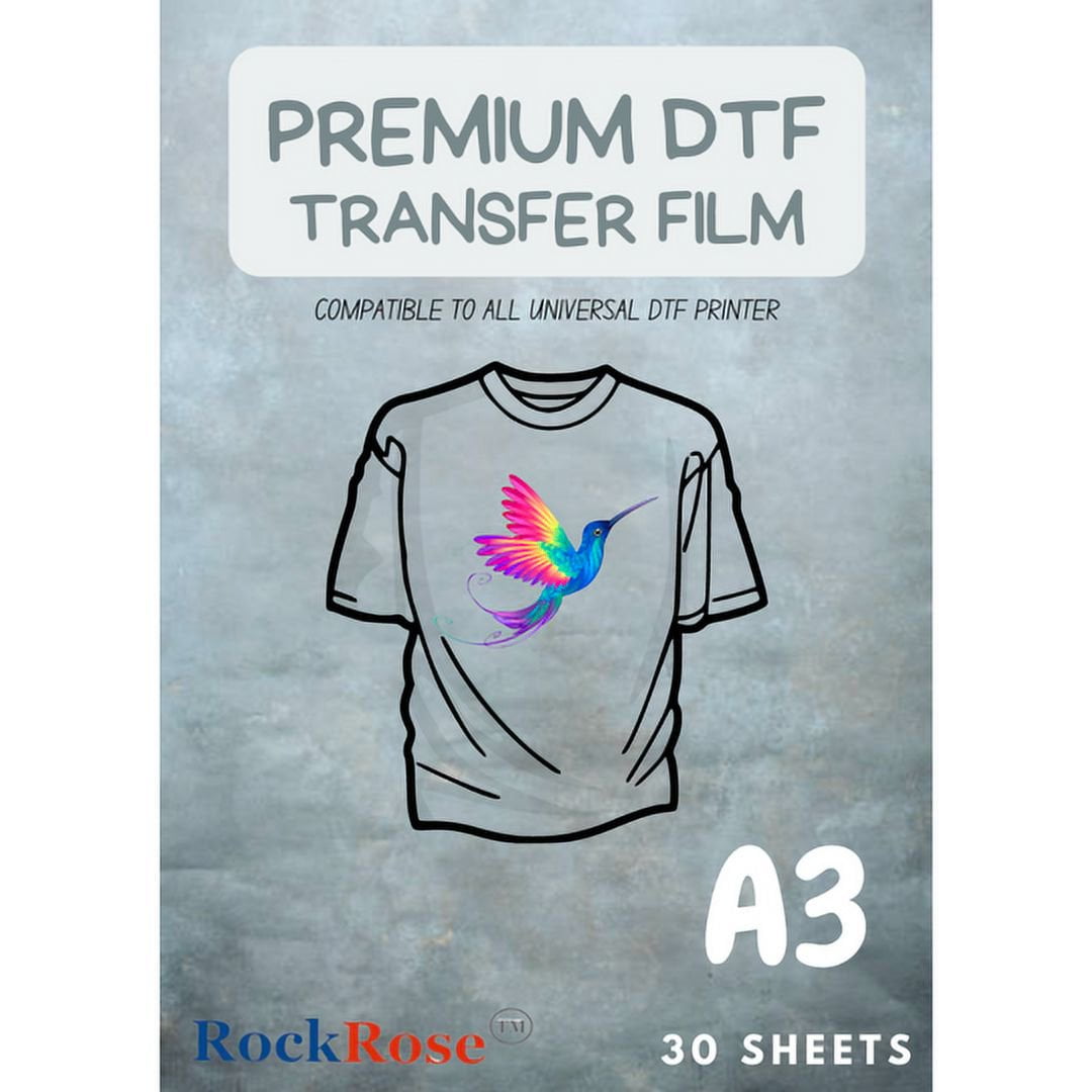 RockRose Pre Treat A3 Size DTF Film (50-Sheets) - Walmart.com