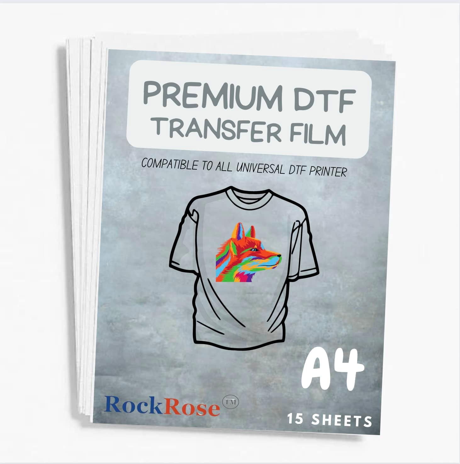 RockRose Pre Treat A4 Size DTF Film (50-Sheets) - Walmart.com