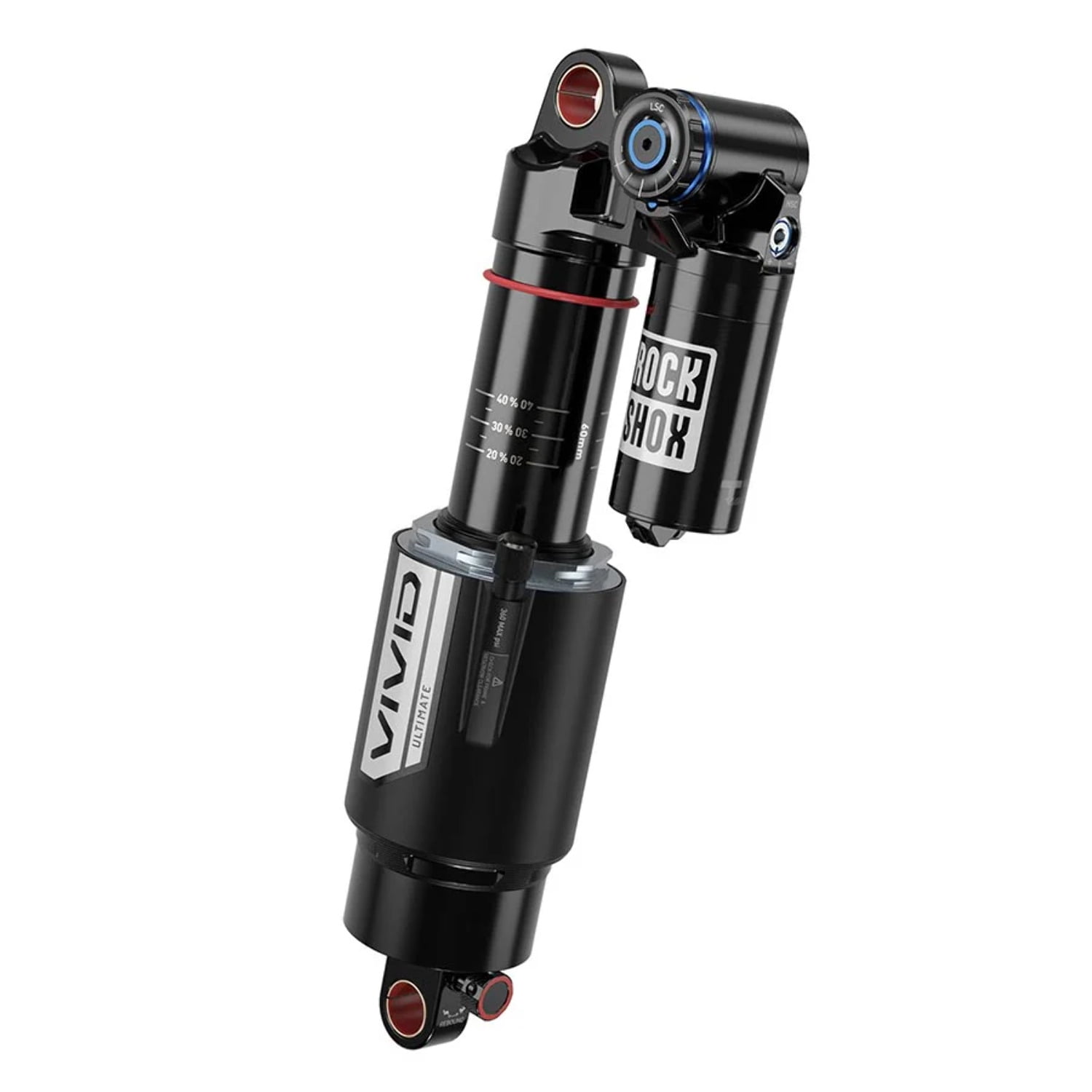RockShox Vivid Ultimate DH C1, Rear shock, 225x75, Shaft Eyelet ...
