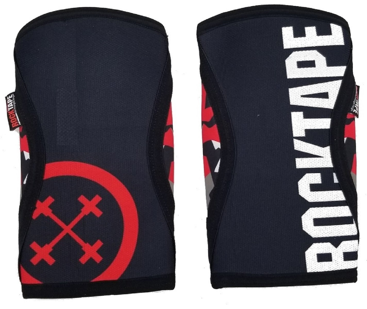 RockTape Assassins Knee Sleeves 5mm Thick (2 Sleeves) Red Camo Medium ...