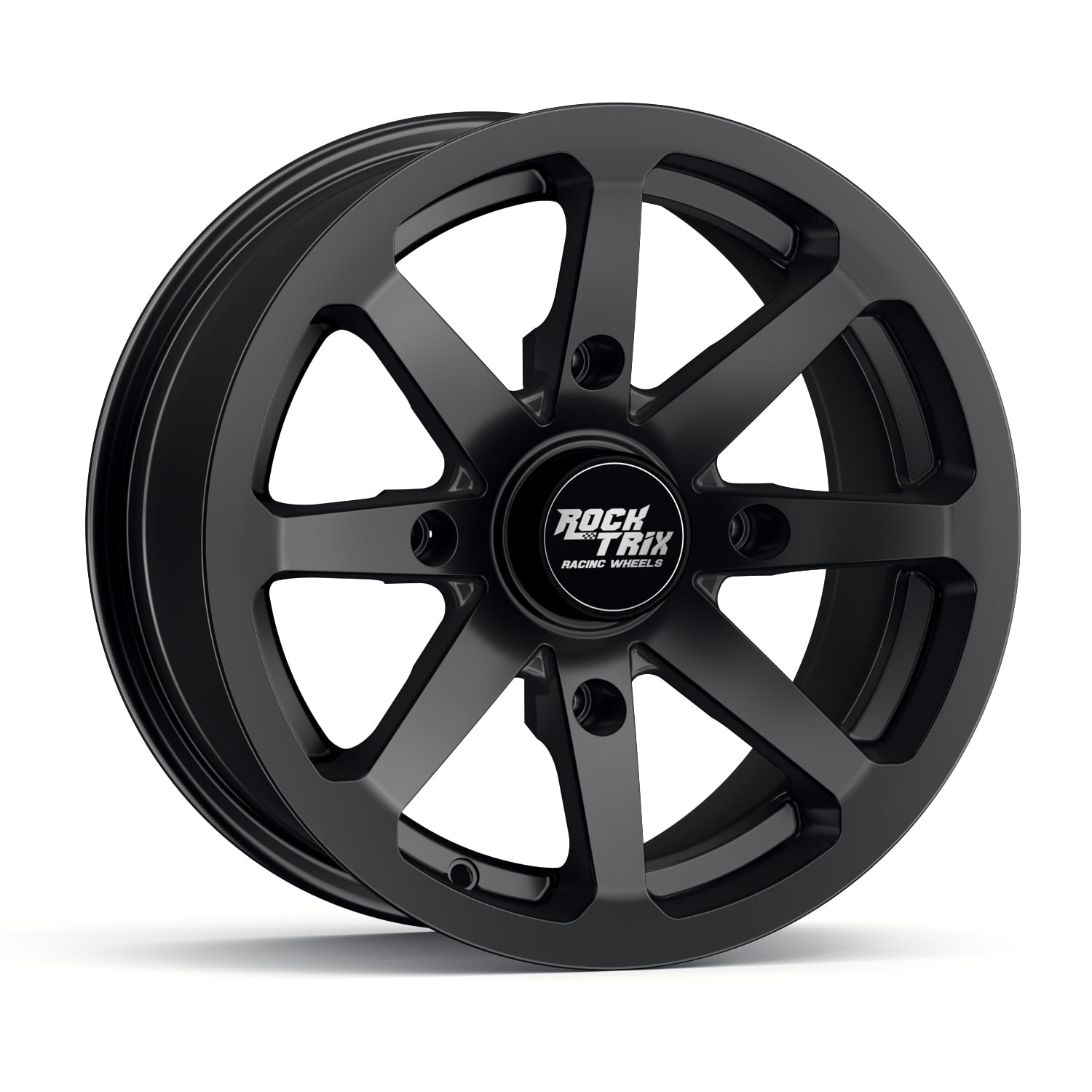RockTrix RT102 14in ATV Wheel 4x110 Rim, 14x7, 5+2 Offset, For ATV UTV ...