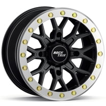 RockTrix RT102 12in ATV Wheel Rim 12x7 Matte Black, 4x156 Bolt Pattern ...