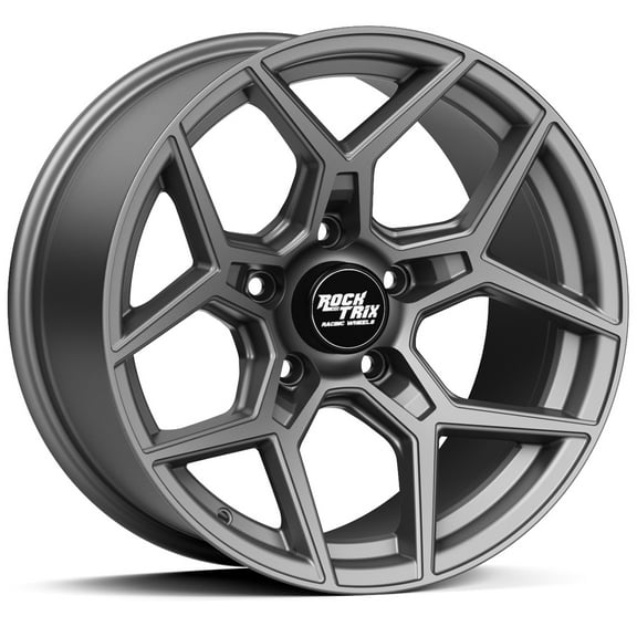 RockTrix RT105 17 inch Wheel Compatible with Jeep Wrangler JK JL 17x9 ...