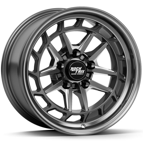 RockTrix RT105 17 inch Wheel Compatible with Jeep Wrangler JK JL 17x9 ...