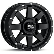 RockTrix RT102 12in ATV Wheel Rim 12x7 Matte Black, 4x156 Bolt Pattern ...
