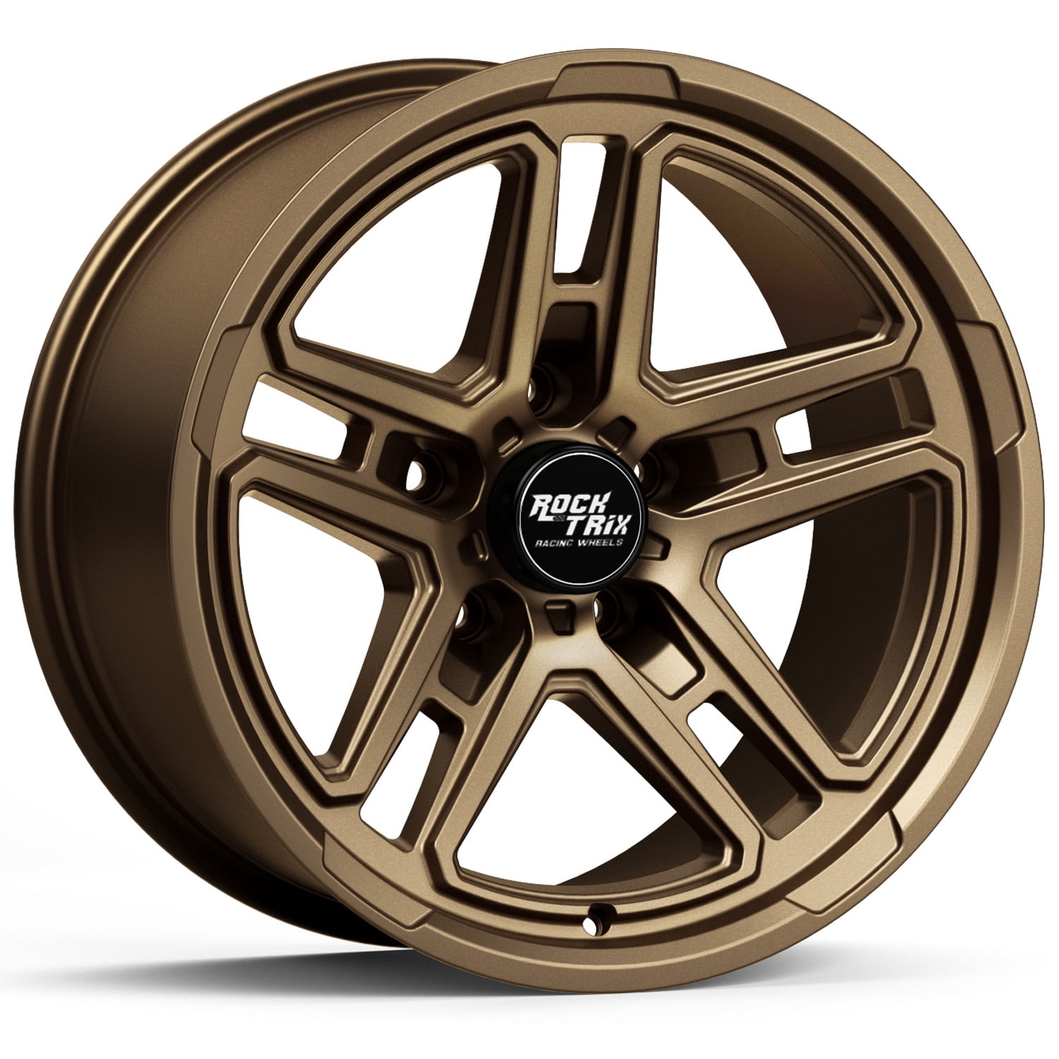 RockTrix RT108 17 inch Wheel Compatible with Jeep Wrangler JK JL 17x9 ...