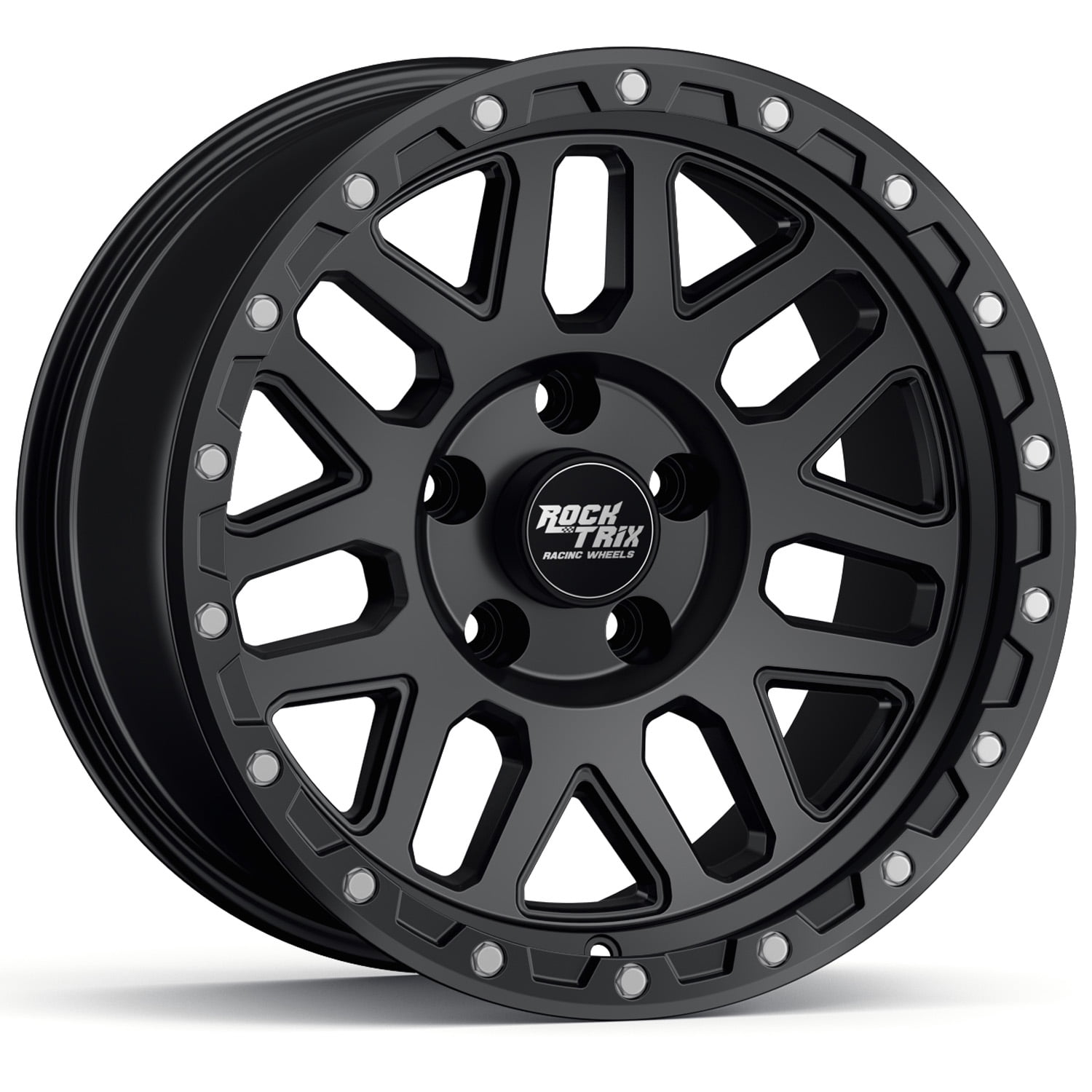 RockTrix RT110 17 inch Wheel Compatible with Jeep Wrangler JK JL 17x9 ...