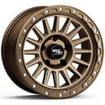 Rocktrix Jeep Wheel 17x9 Bronze -12mm Offset 5x5 PCD Compatible with ...
