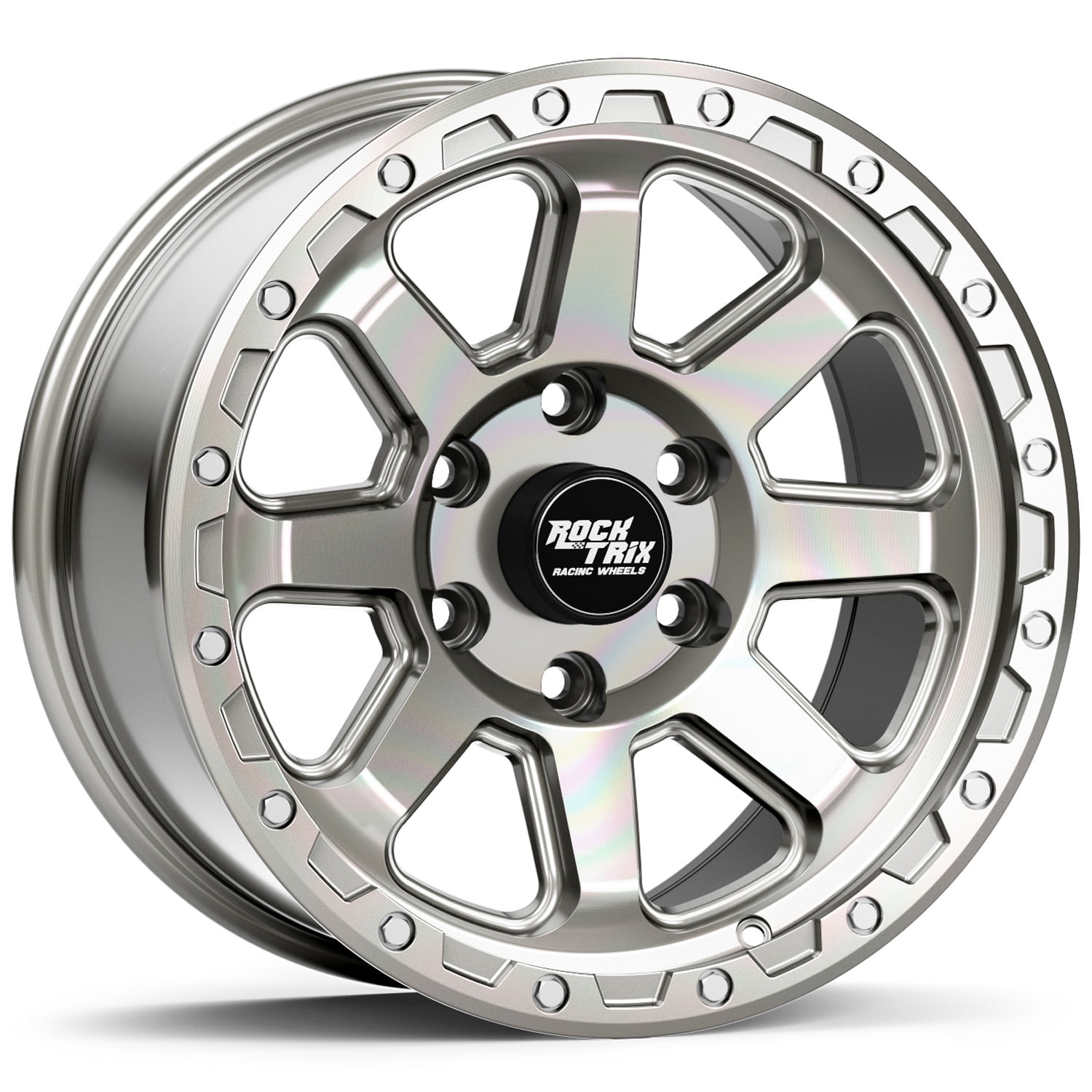 RockTrix RT116 17 Inch Wheel Compatible with Toyota Tacoma, 4Runner, FJ ...