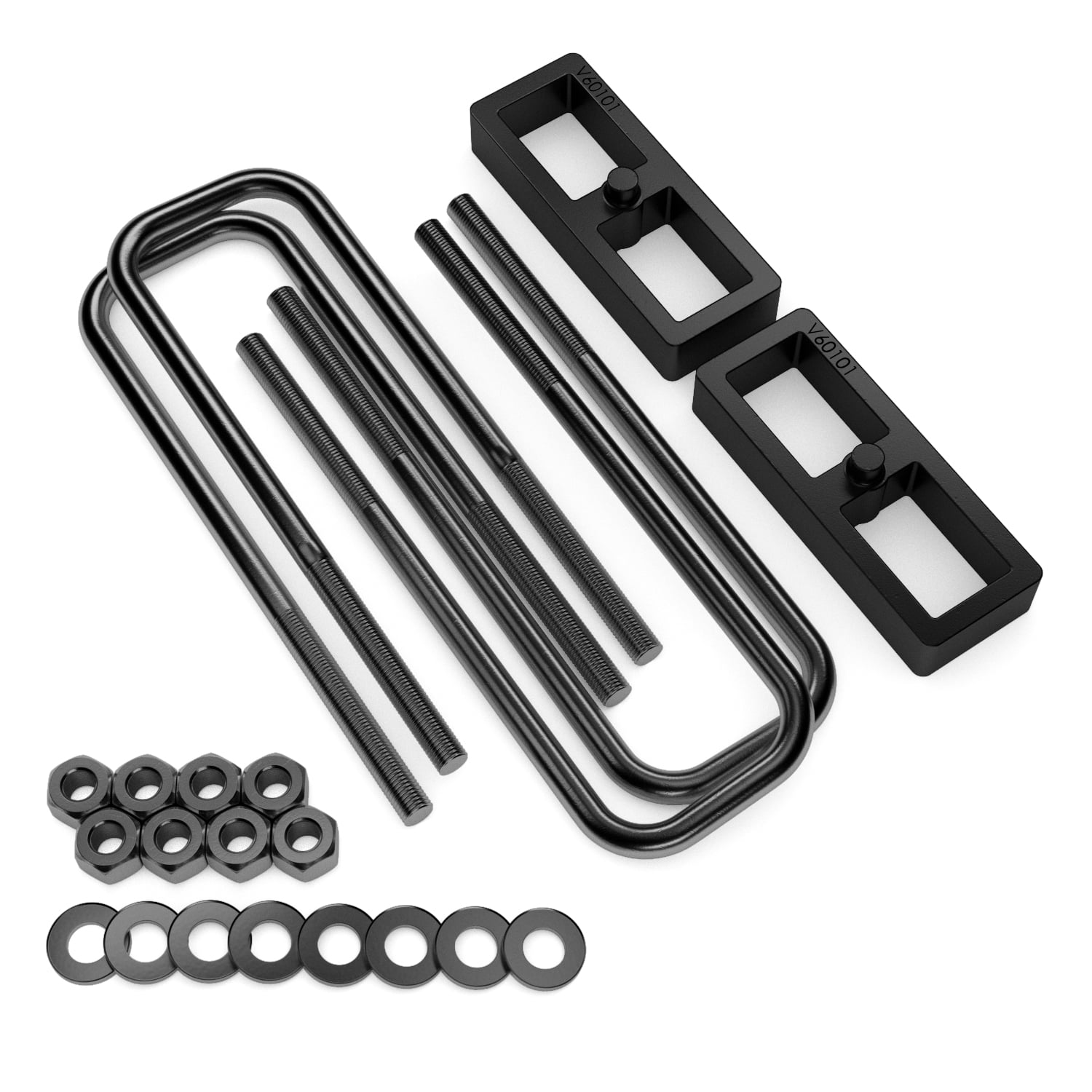 RockTrix Rear Leveling Kit and U Bolts - 1 inch Lift - Compatible with ...