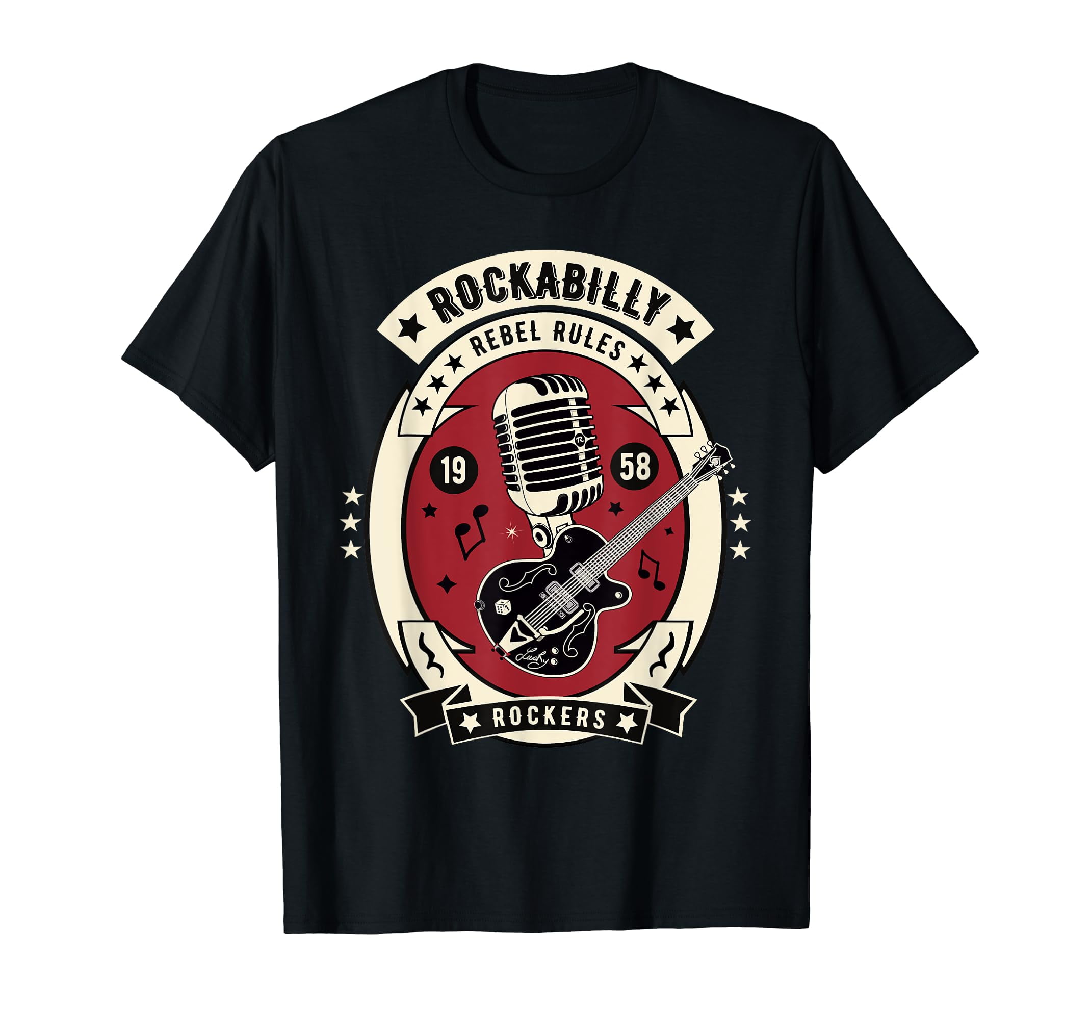 Rockabilly Clothing For Men Women Retro 50s Rocker Tshirt - Walmart.com