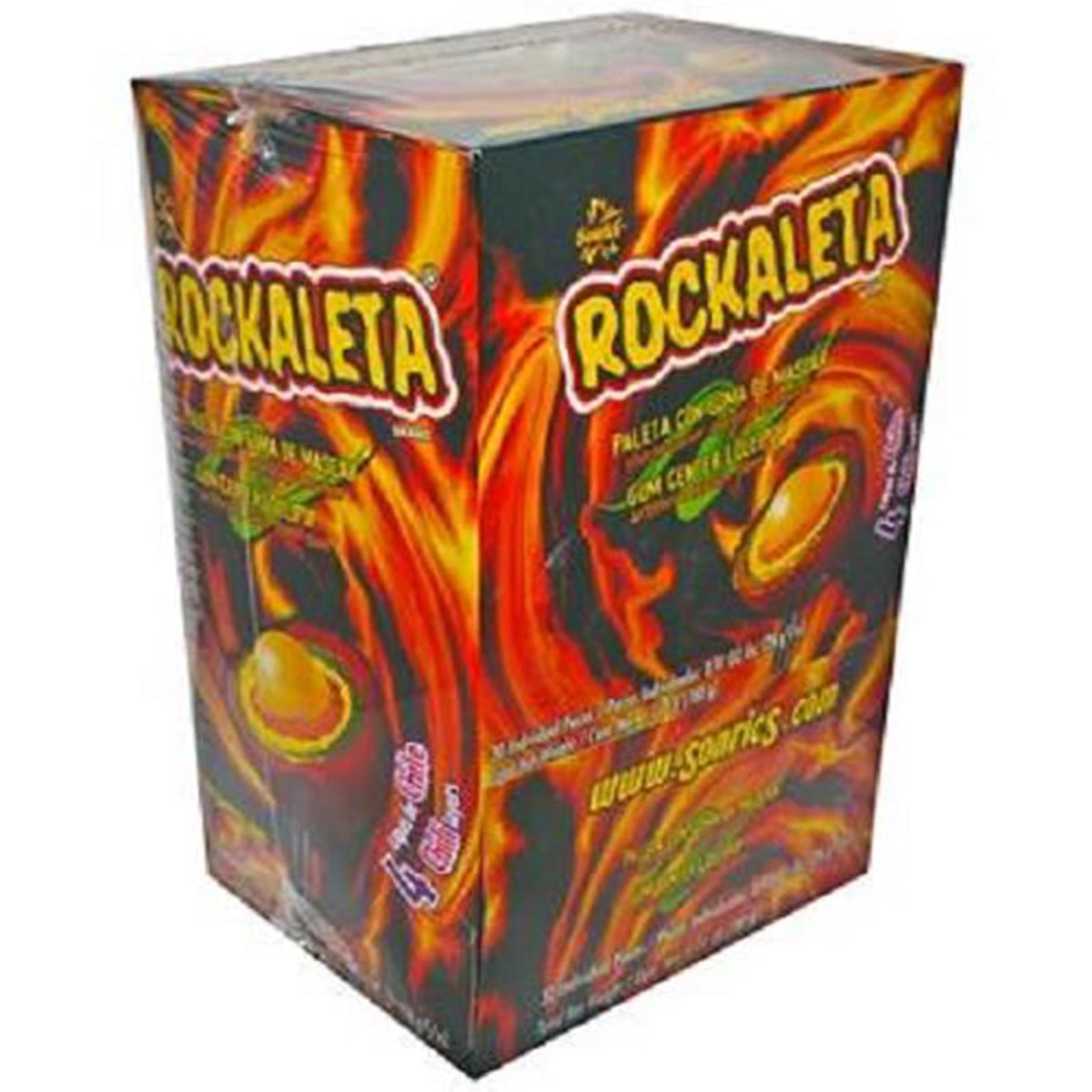 Rockaleta, Chile Mango, Count 30 (0.84 oz) - Chocolate Candy / Grab ...