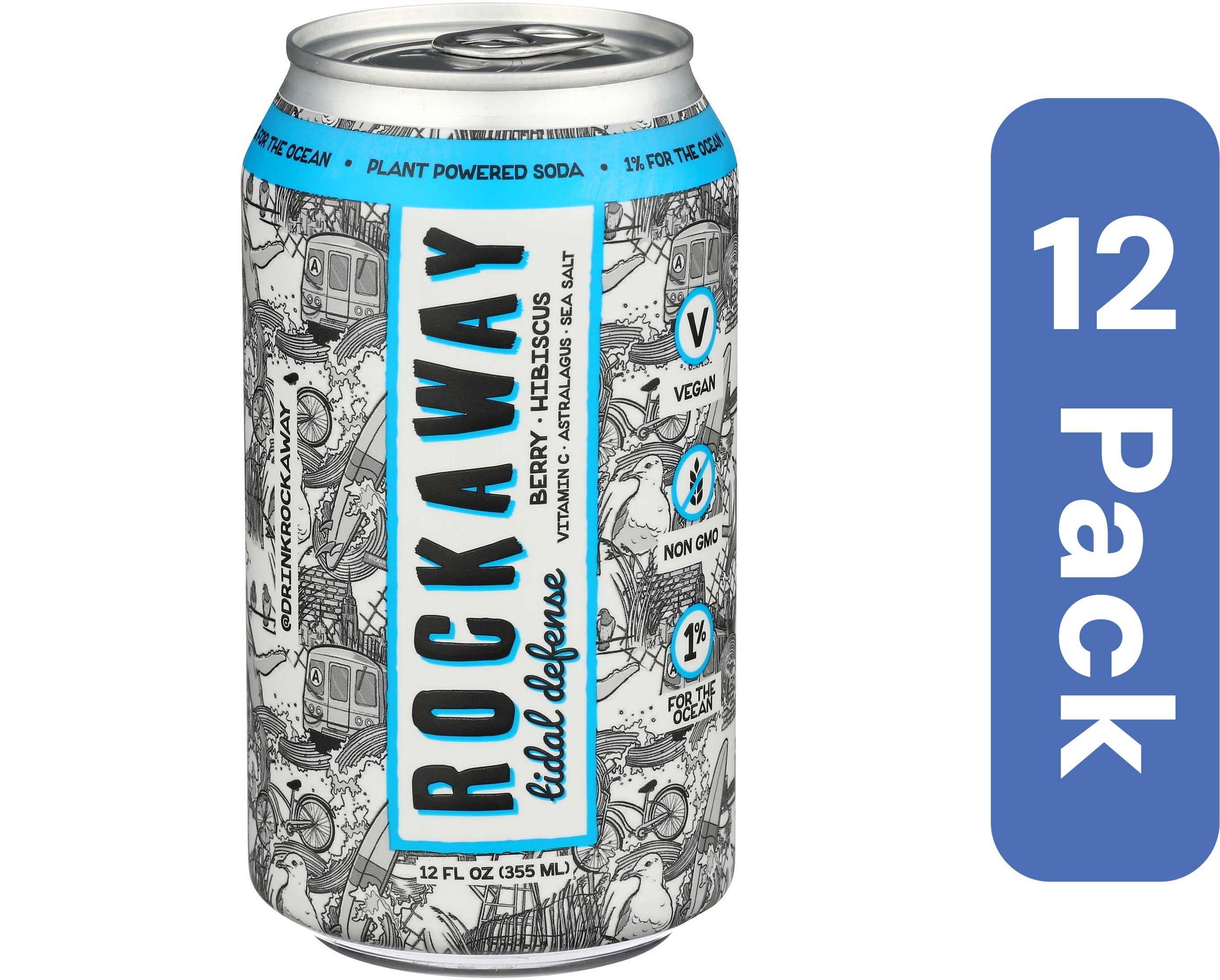Rockaway Tidal Defense Drink 12 fl oz (Pack Of 12) - Walmart.com
