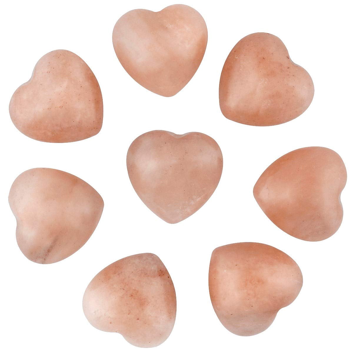 Rockcloud Healing Crystal Pink Aventurine Heart Love Carved Palm Worry ...