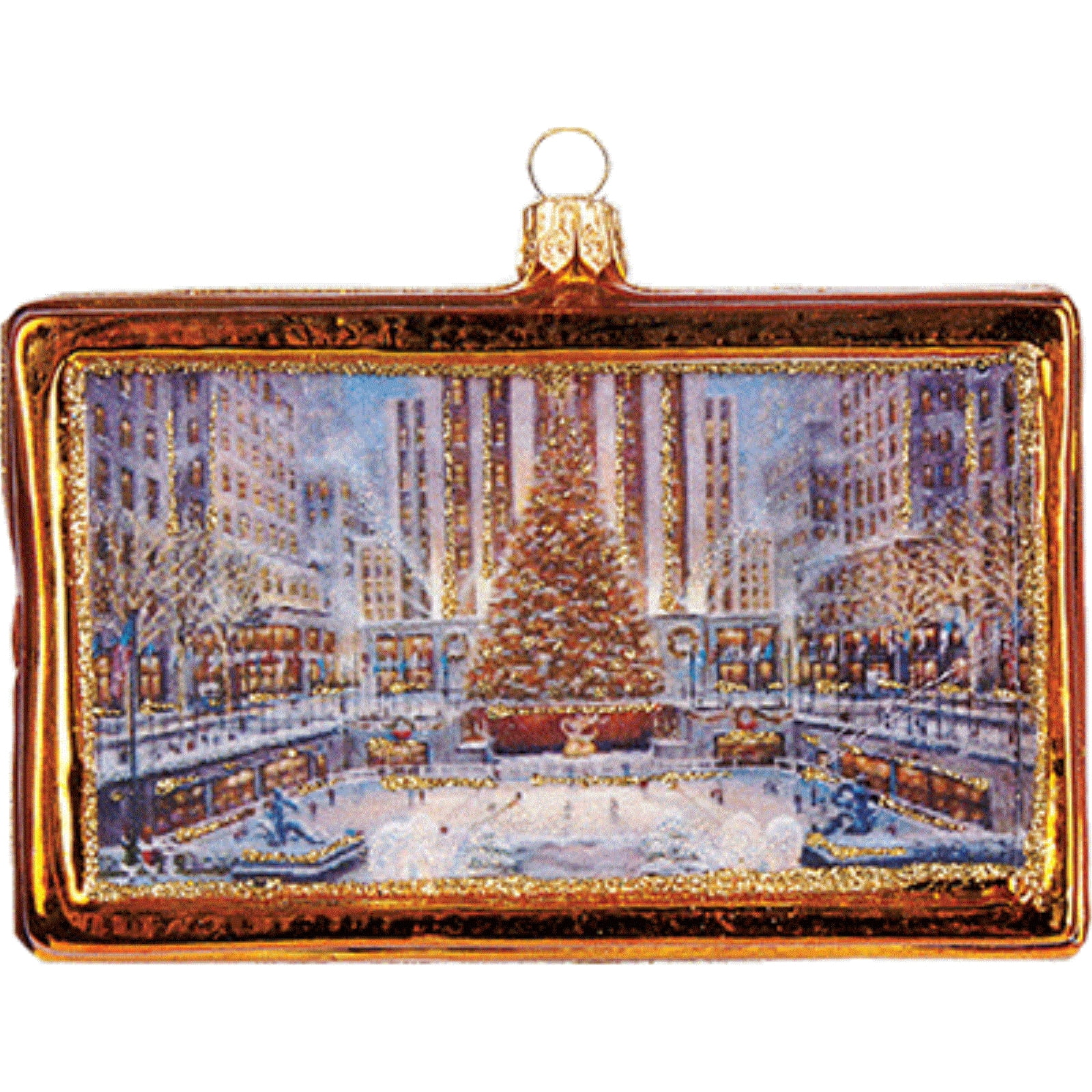 Pinnacle Peak Rockefeller Center New York Christmas Ornament, Polish ...