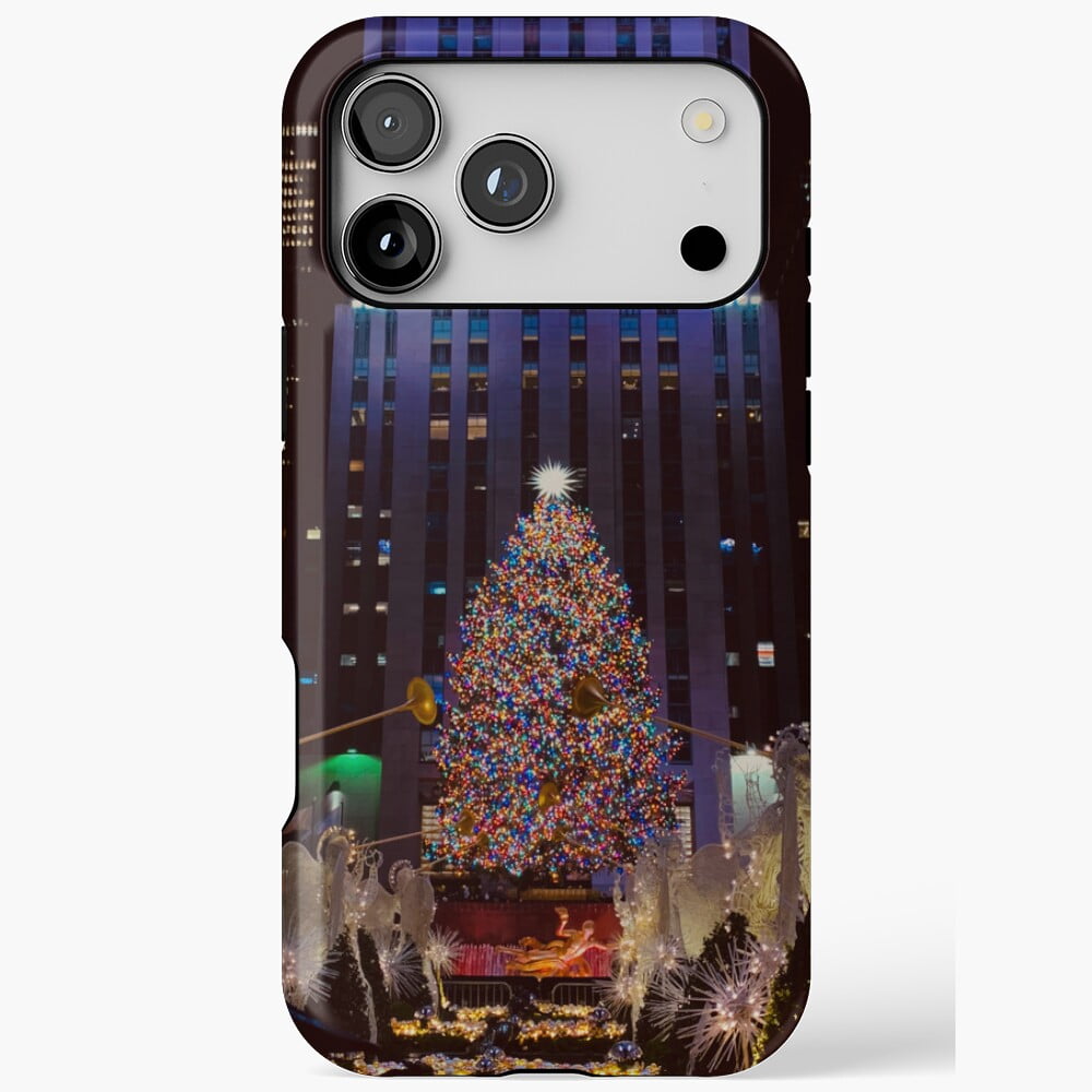 Rockefeller Christmas Tree NYC iPhone Case 17 through 11 Pro Max ...