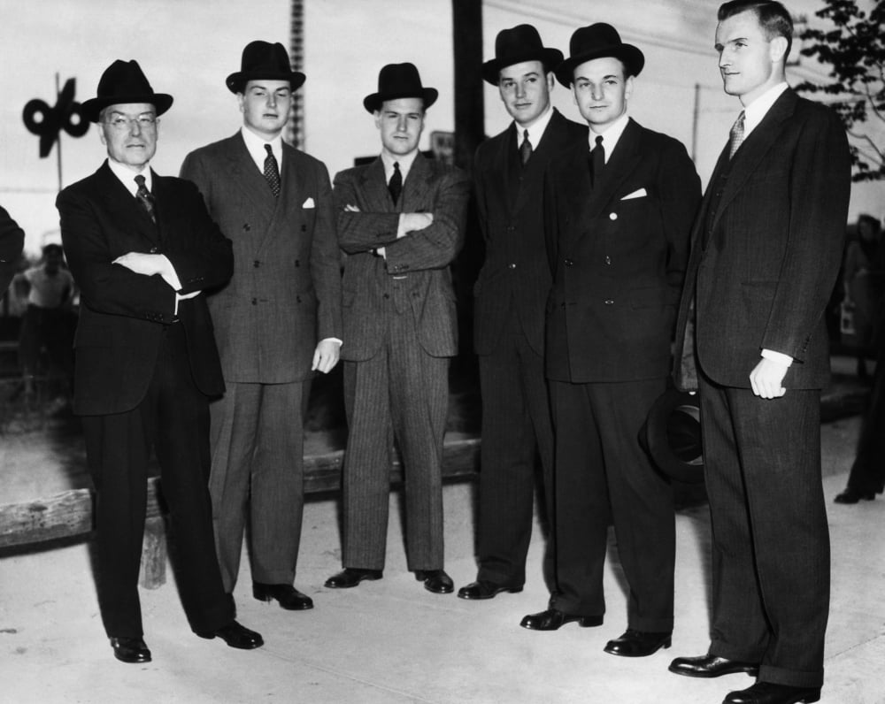 Rockefeller Family. From Left Industrialist John D. Rockefeller Jr. And ...