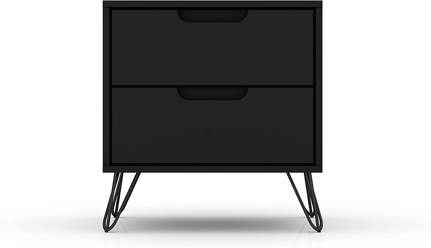 Rockefeller Nightst with Drawers, Century Modern Bedside Table ...