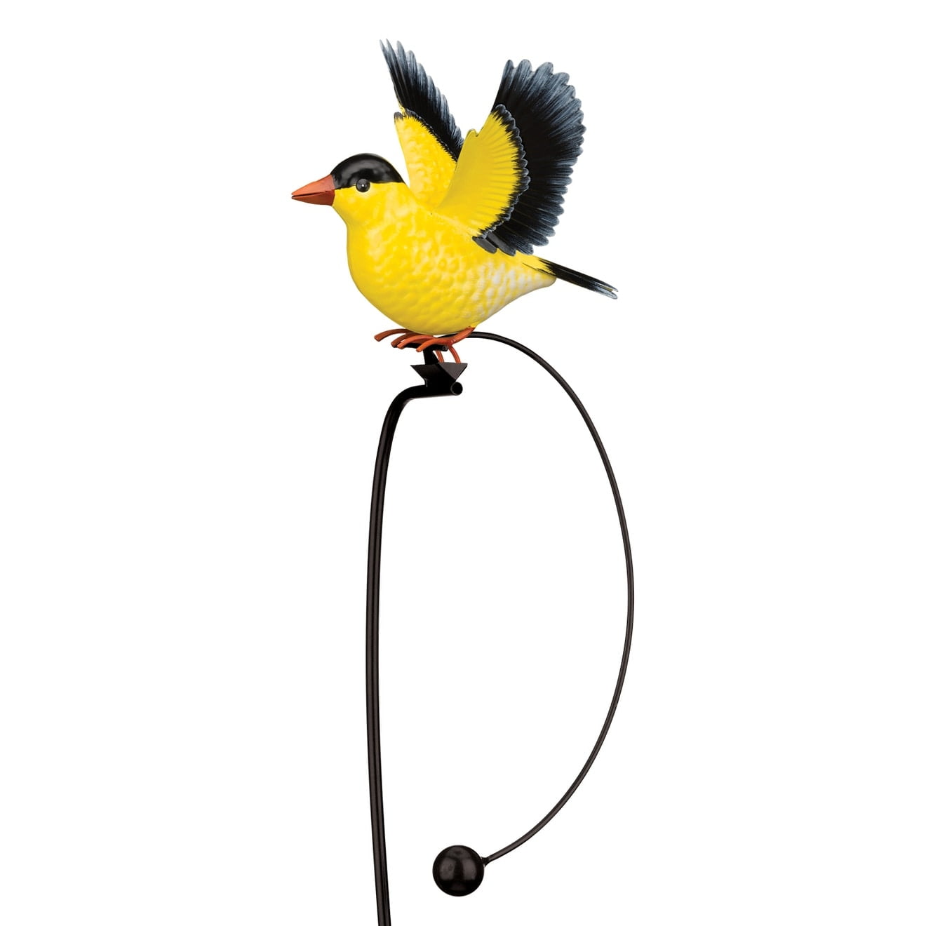 Rocker Bird Stake - Gold Finch - Walmart.com