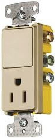 Rocker Combo 3 Way Switch And Receptacle Ivory - Walmart.com