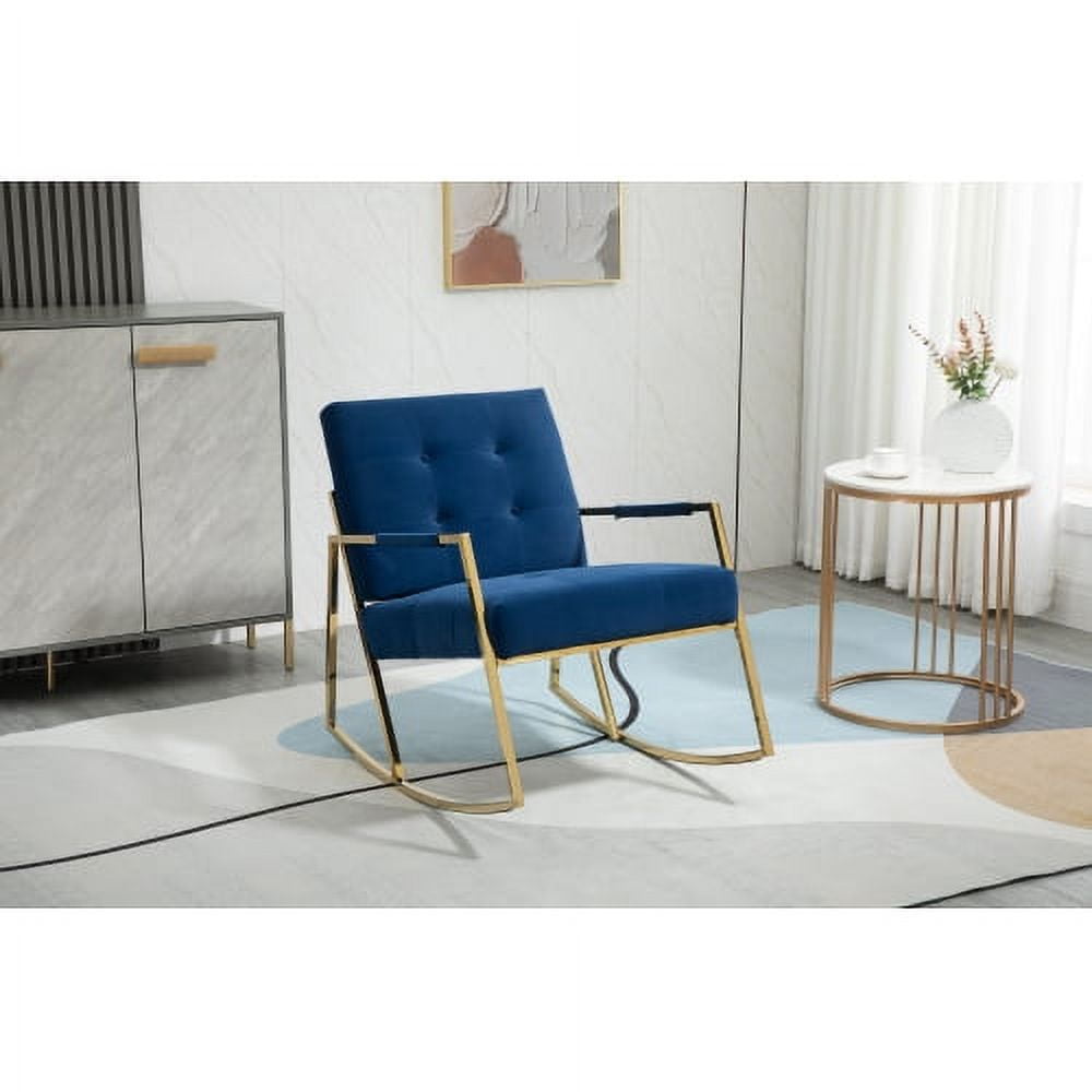 Rocker Glider Chair for Nursery, Modern Accent Upholstered Rocker Chair ...