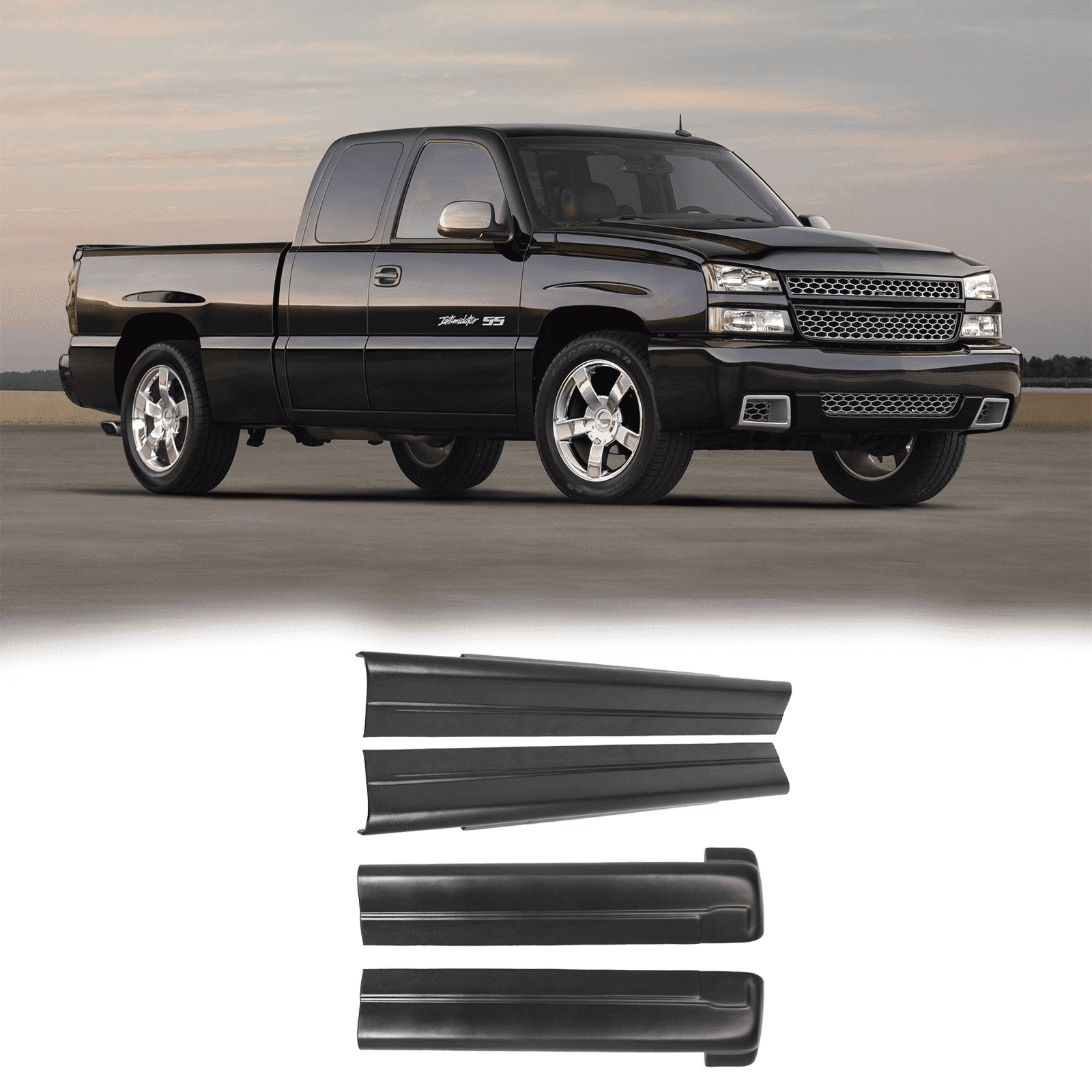 Rocker Panel Guard For Sierra Silverado Extended Cab - Walmart.com