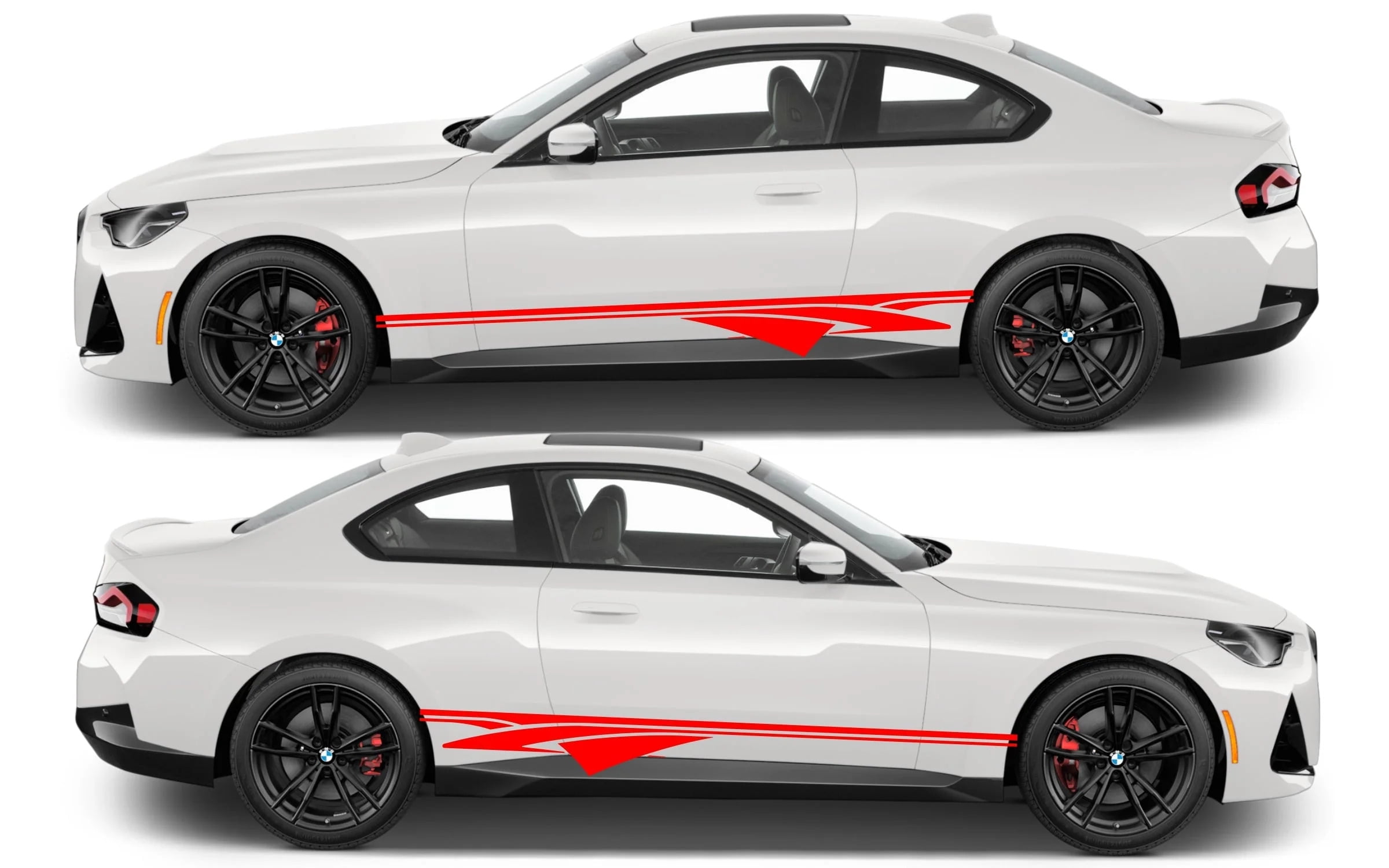 Rocker Panel Livery Self Healing Vinyl Side Graphics #004 fits All 2 ...