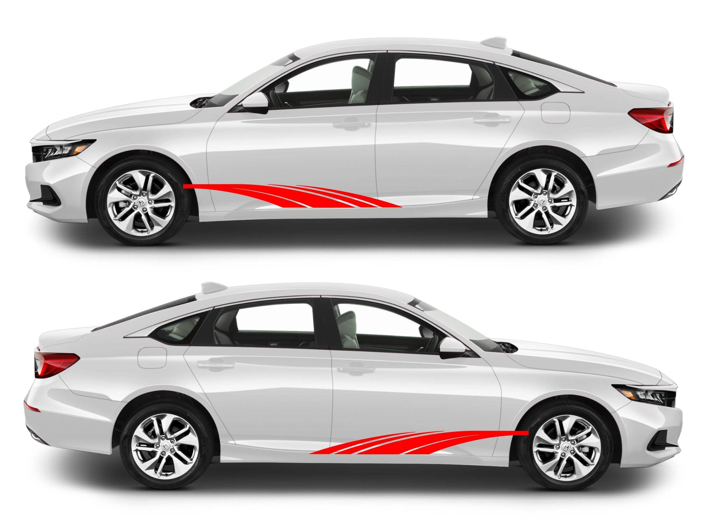 Rocker Panel Livery Self Healing Vinyl Side Graphics #004 fits All 4 ...