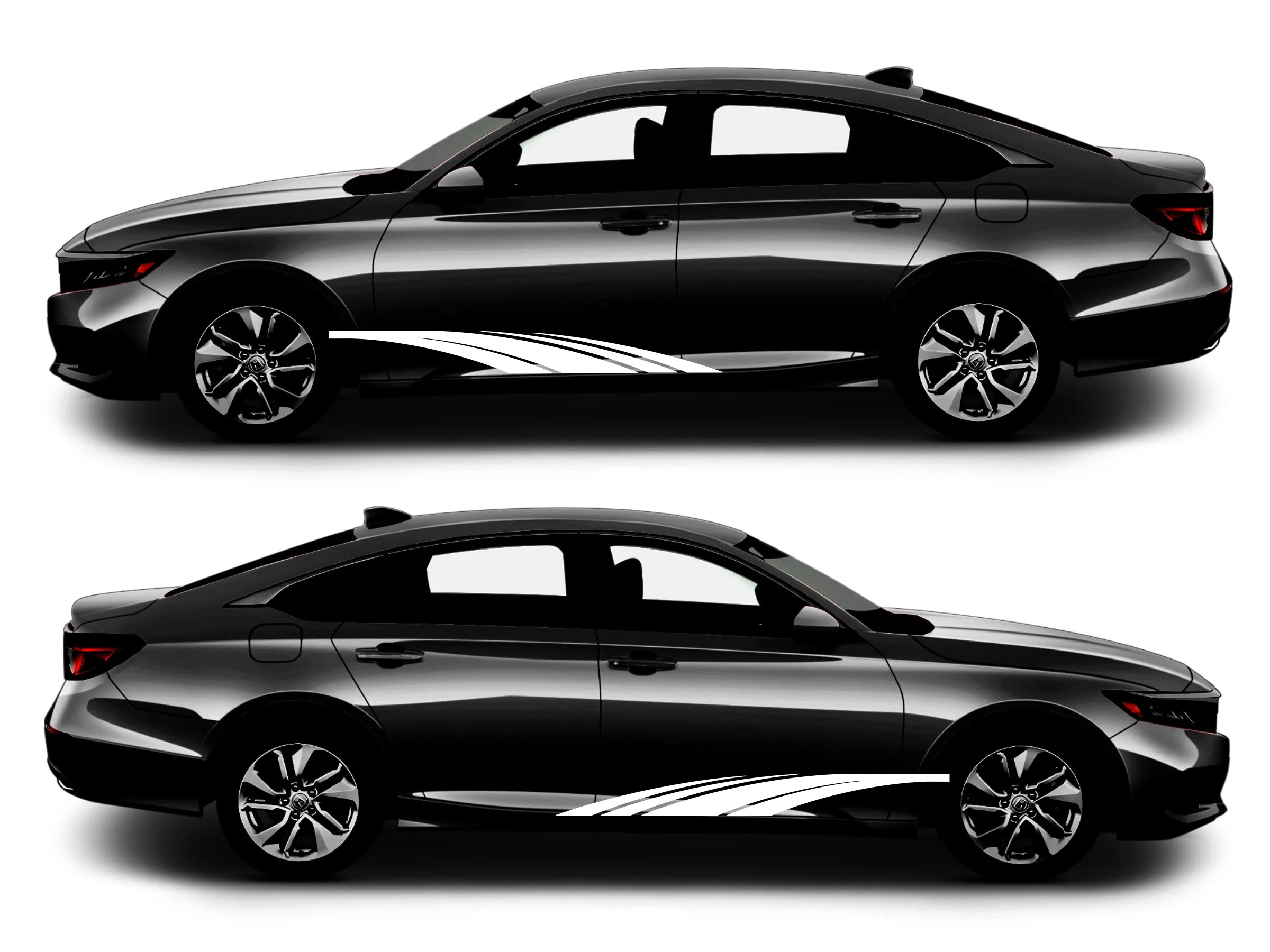 Rocker Panel Livery Self Healing Vinyl Side Graphics #004 fits All 4 ...