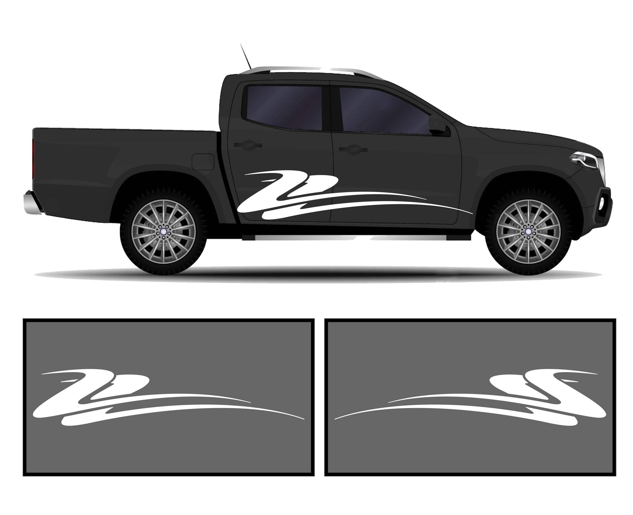 Rocker Panel Livery Self Healing Vinyl Side Graphics #007 fits All ...