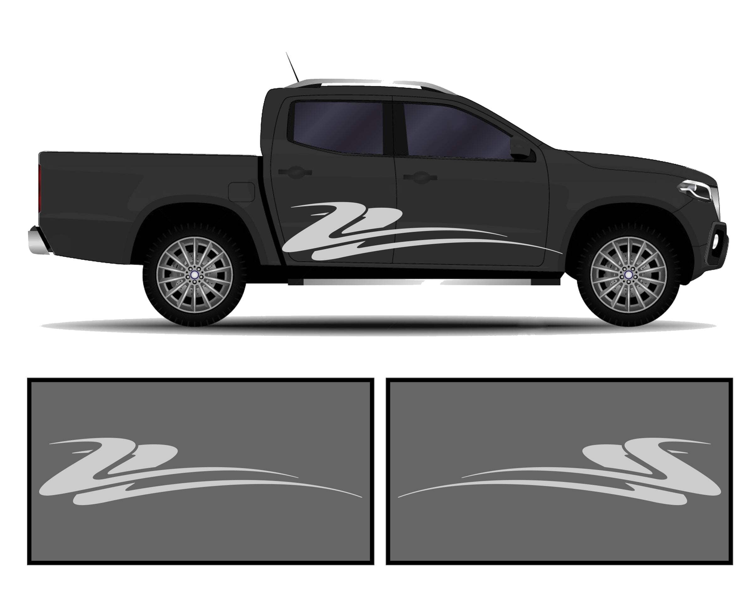 Rocker Panel Livery Self Healing Vinyl Side Graphics #007 fits All ...