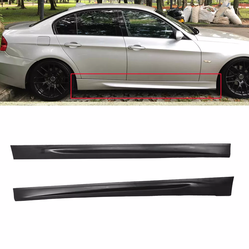 Rocker Panels Side Skirts M3 style Fit 05-11 BMW E90 E91 3-Serie 323i ...