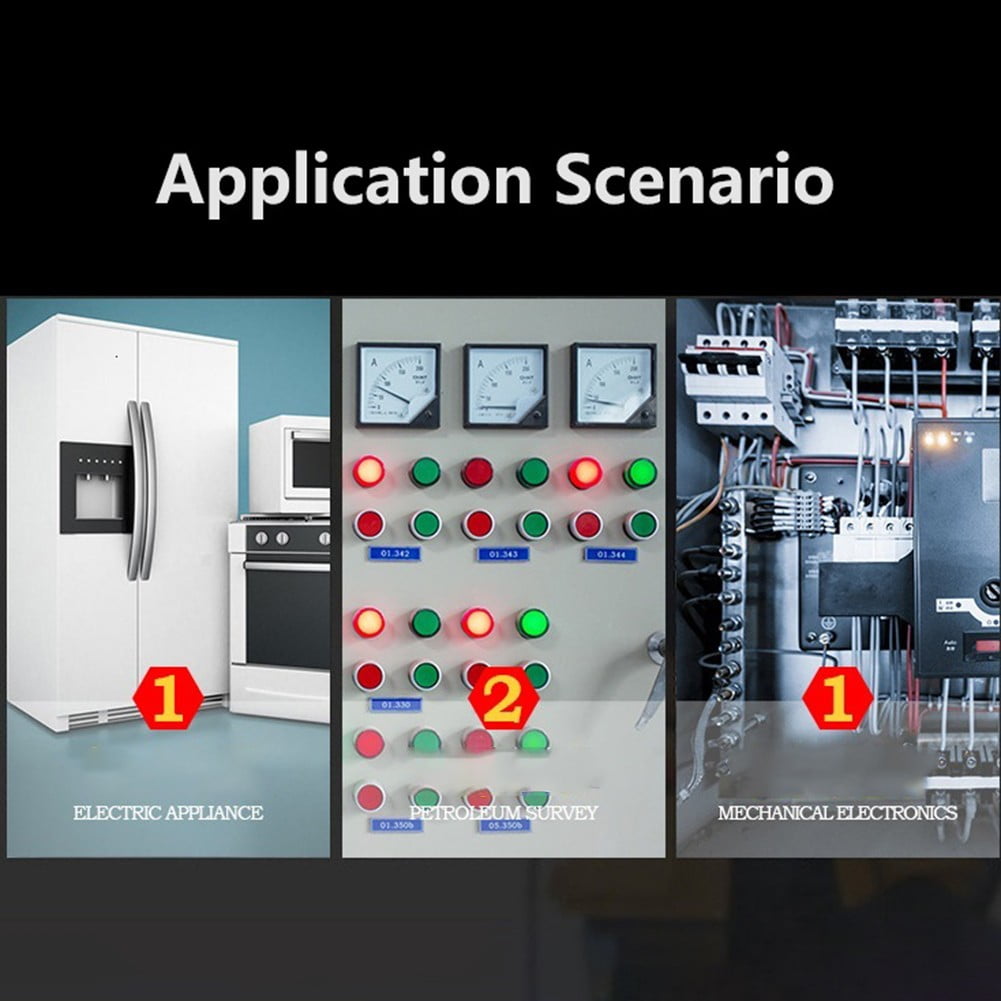 Rocker Switch 4 Port Green Light Toggle Switch 16A 250Vac with ...