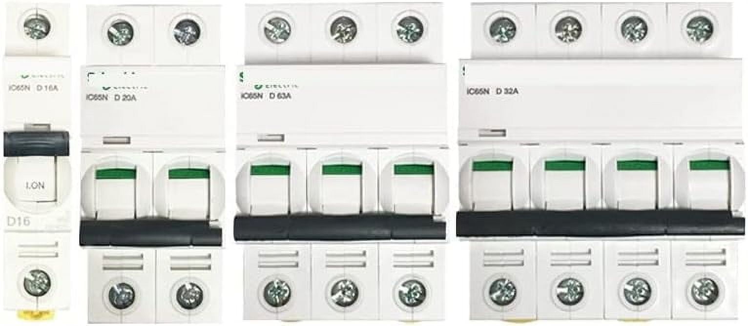 Rocker Switch Circuit Breaker Air Switch IC65N C25 1P+N C20A 2P 3P C25A ...