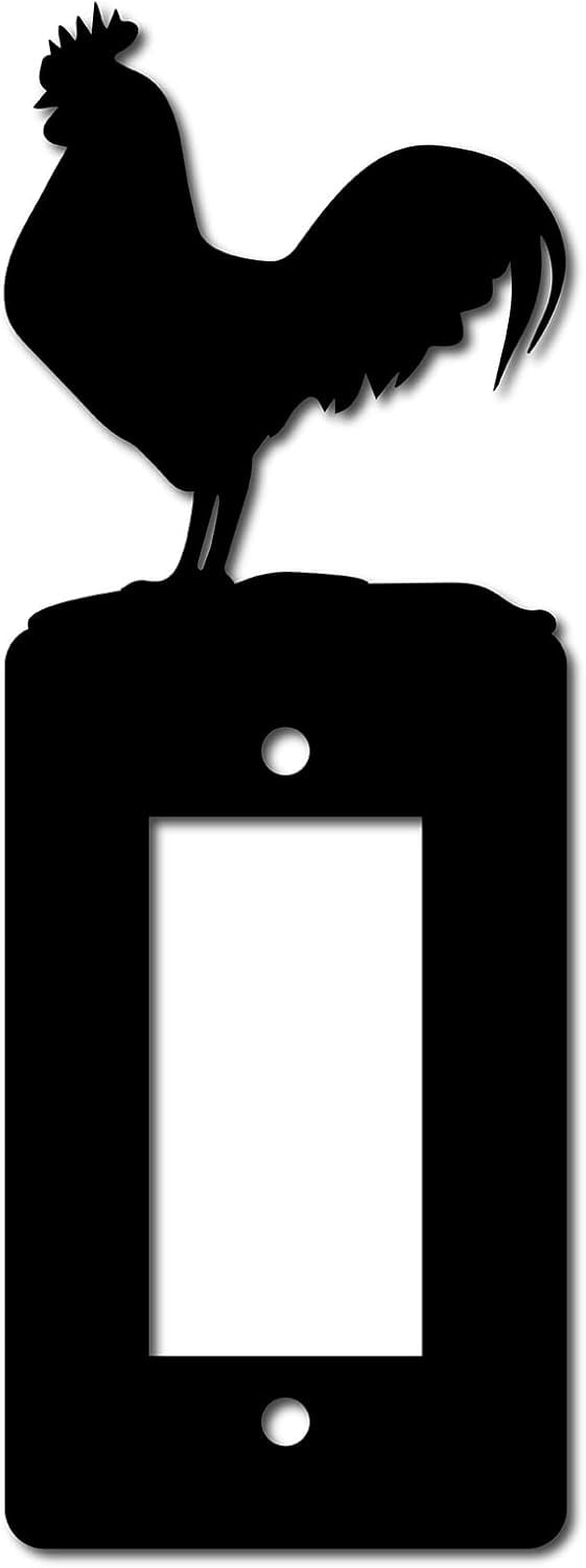 Rocker Switch Cover Plate Wall Plate with Screws Chicken Faceplate ...