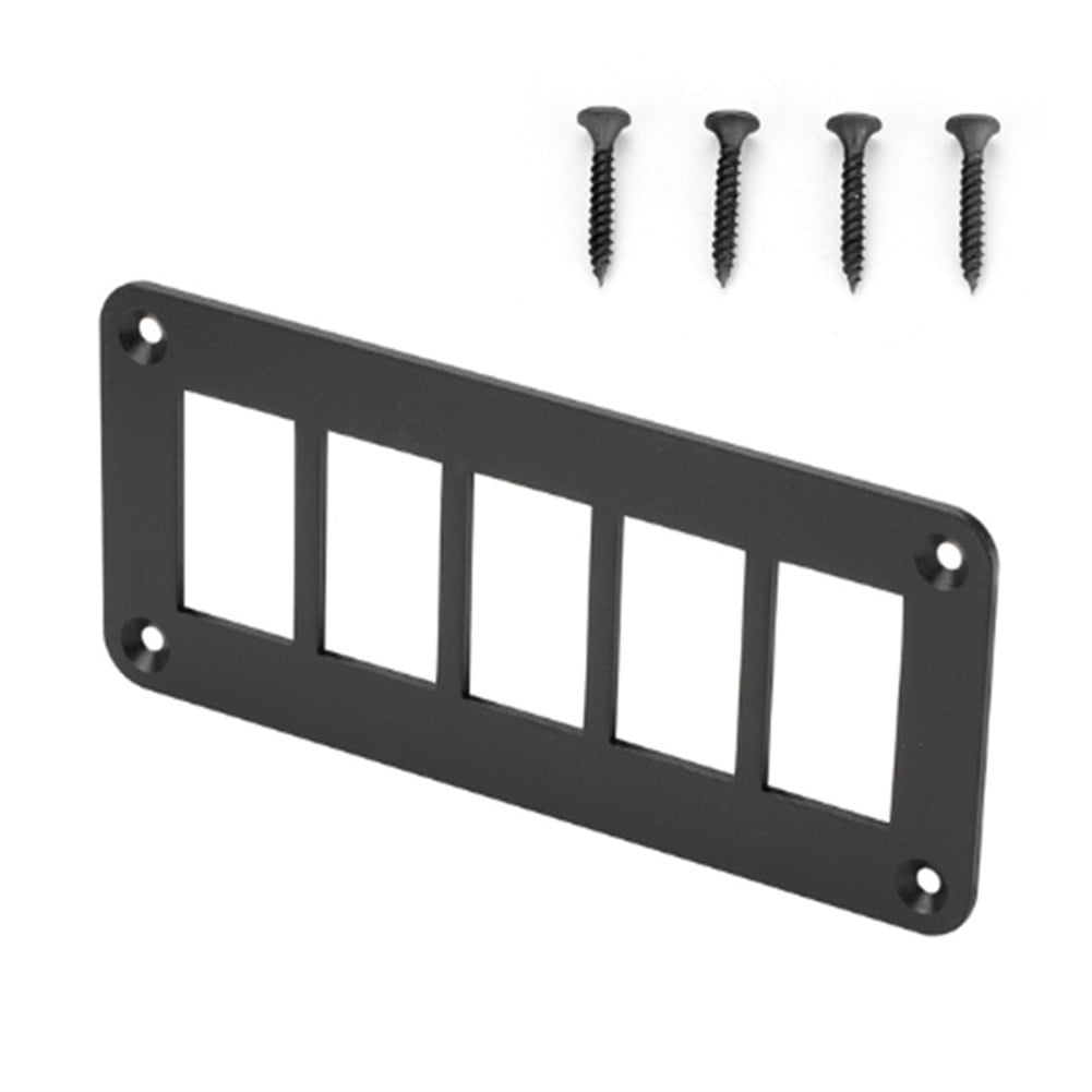 Rocker Switch Panel Housing Black Aluminium Switches Shell Bracket 2WAY ...