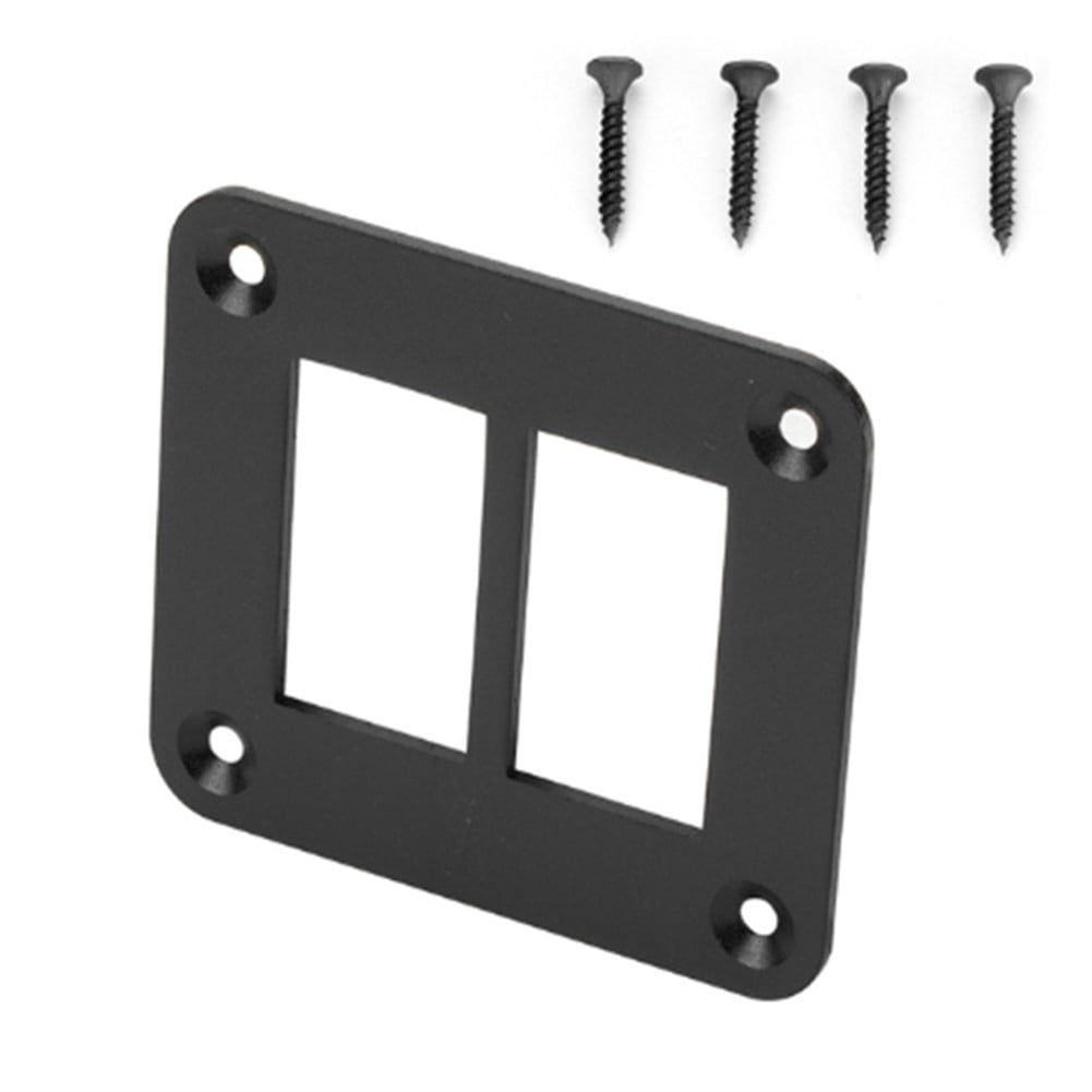 Rocker Switch Panel Housing Black Aluminium Switches Shell Bracket 2WAY ...