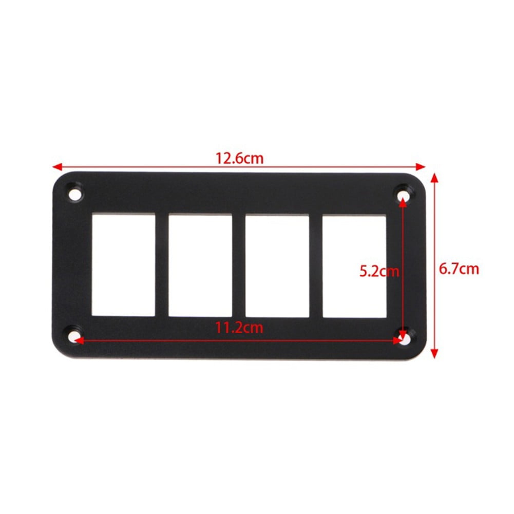 Rocker Switch Panel Housing Black Aluminium Switches Shell Bracket 2Way-5Way 4-Way - Walmart.com