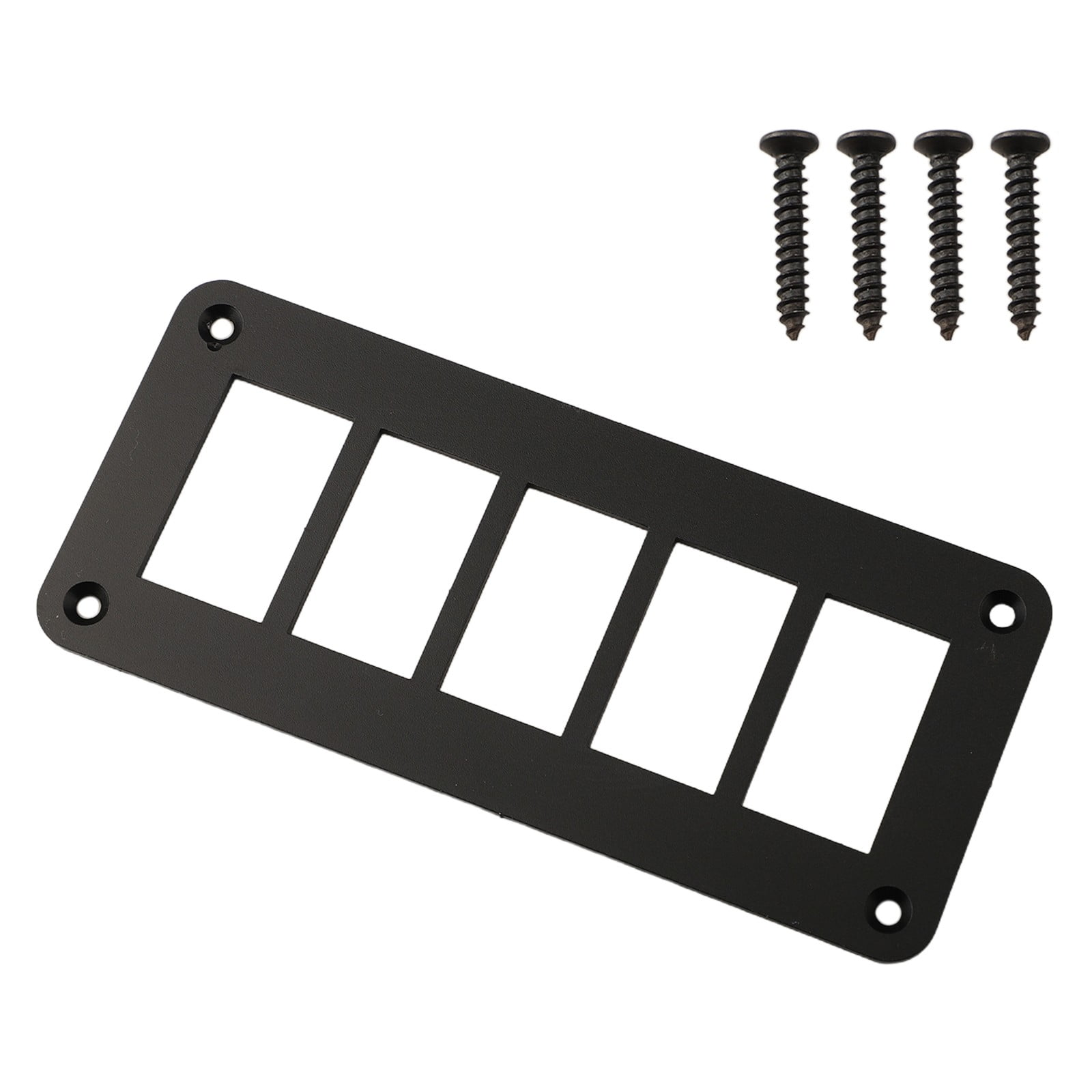 Rocker Switch Panel Housing Black Aluminium Switches Shell Bracket 2Way ...