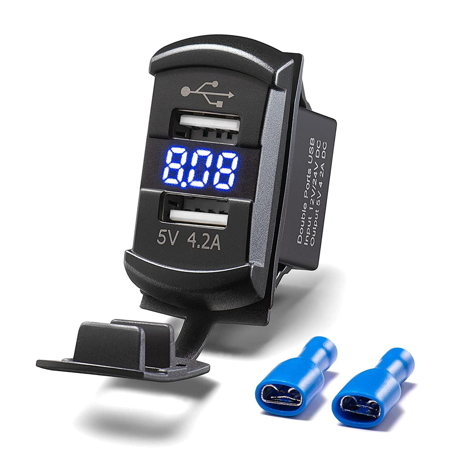 Rocker Switch Style USB Charger, Quick Charge 12V PD Type-C and QC 3.0 ...