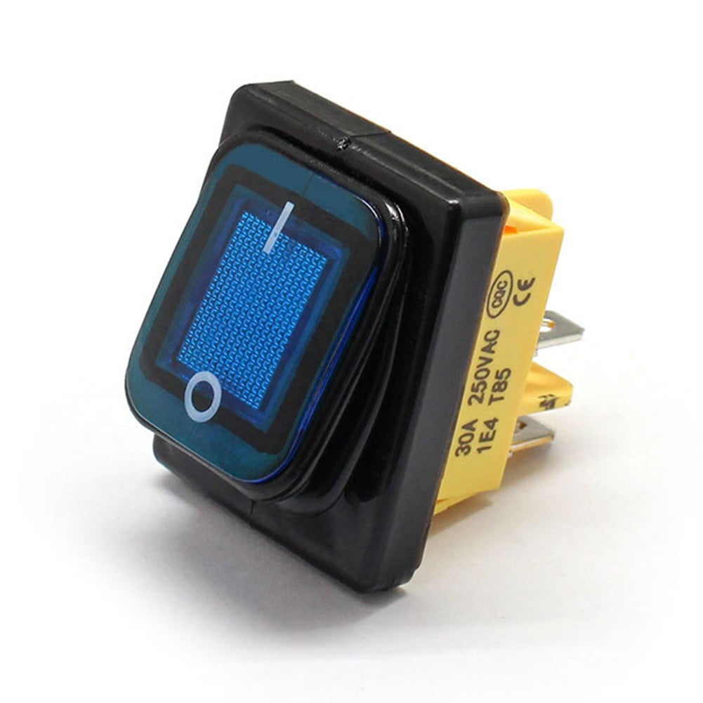 Rocker Switch,Toggle Switch For Boats,4P 15A Waterproof Rocker Switch ...