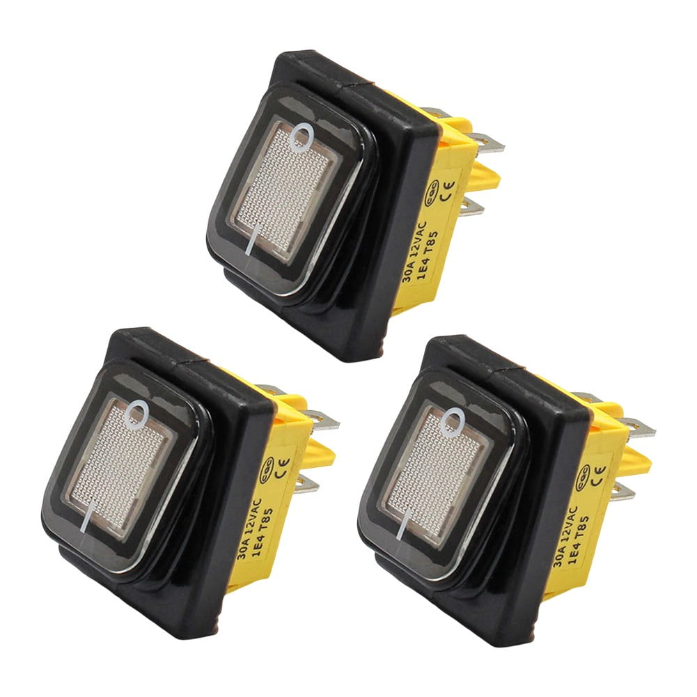 Rocker Switch,Toggle Switch for Boats,4P 15A Waterproof Rocker Switch - Walmart.com