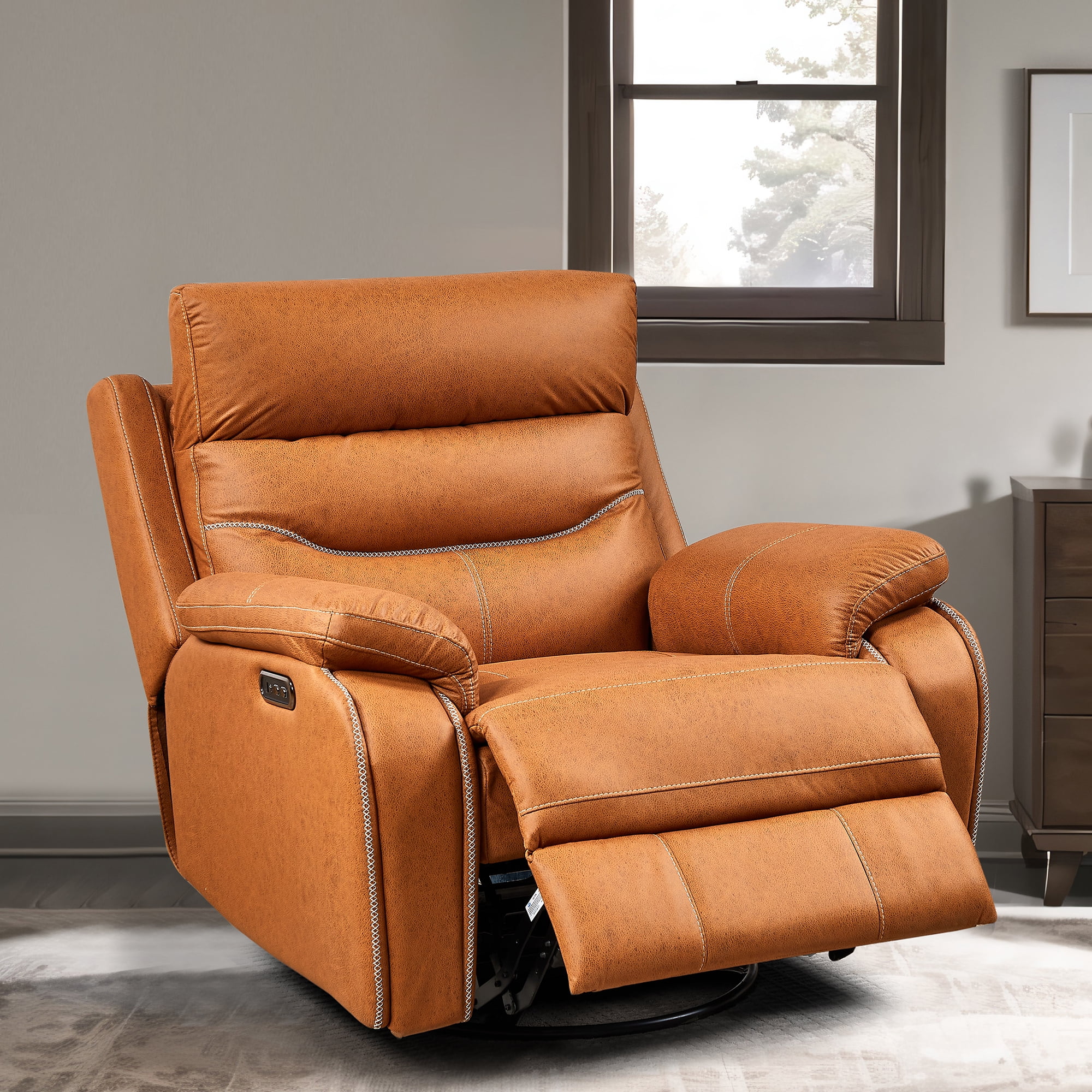 Rocker and Swivel Cir, Swivel Single Sofa Seat Recliner Chair, Infinite ...