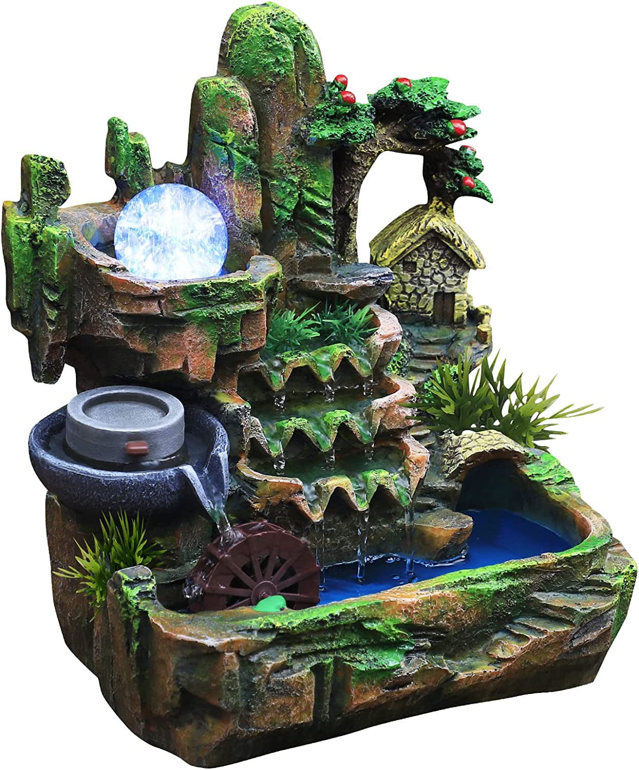 Rockery Fountain Tabletop Fountain Small Rockery Water Fountain Indoor ...