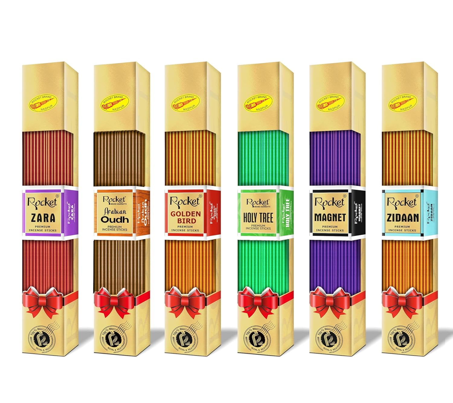 Rocket Agarbatti Mix Metalize Sticks Pack of 6 - Walmart.com