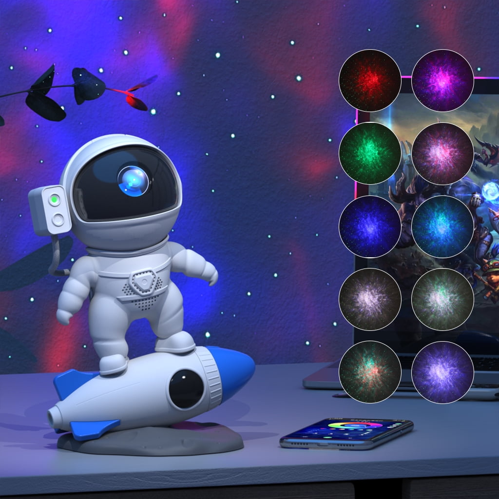 Rocket Astronaut Star Projector Night Lights ,3rd Generation Astronaut ...